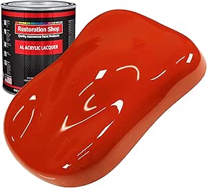 Amazon.com: Restoration Shop - Monza Red Acrylic Lacquer Auto Paint ...