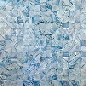 BKshells Peel and Stick Backsplash Shell Tiles Mother of Pearl Tile ...