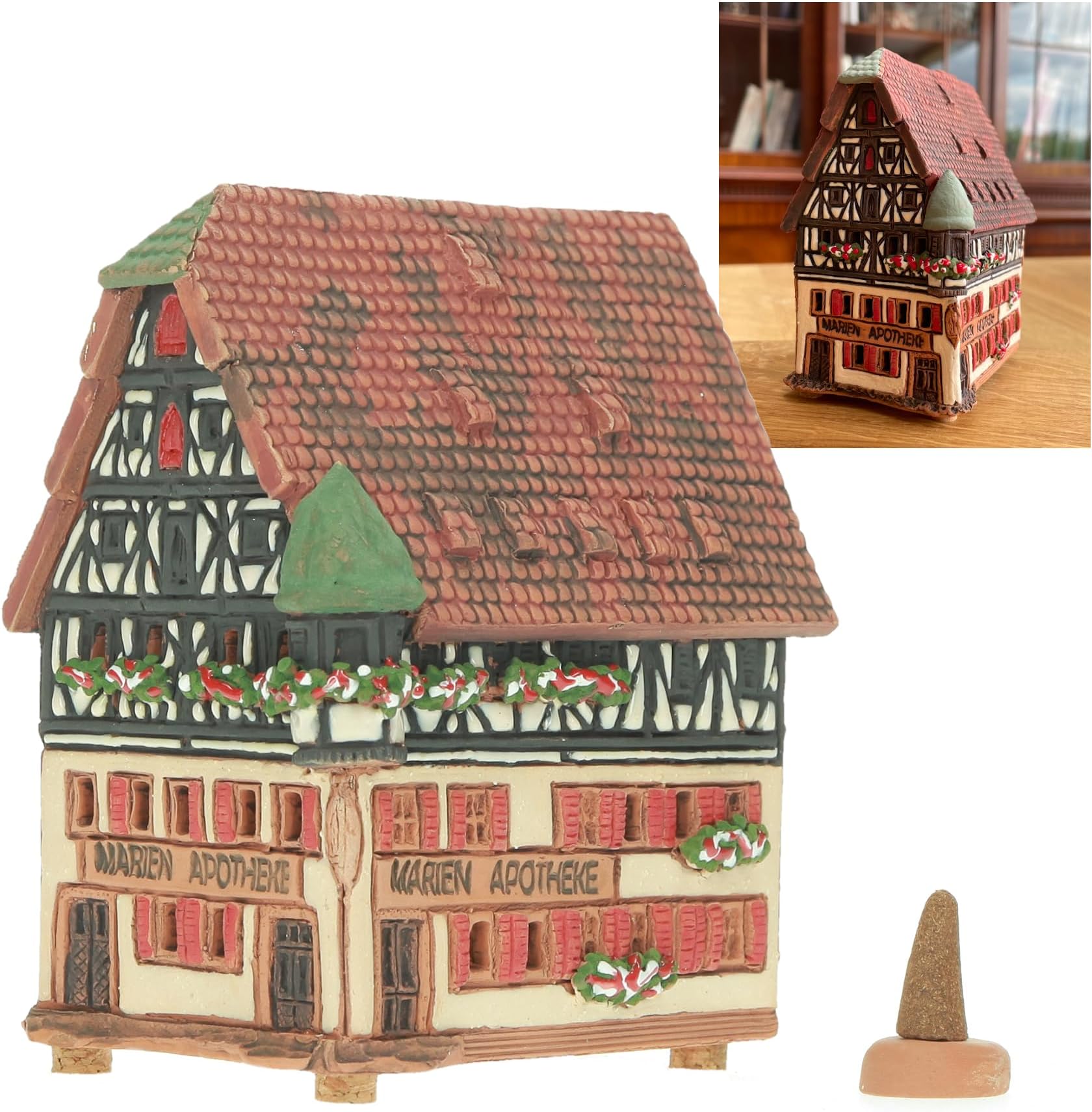 Amazon.com: Midene Ceramic Christmas Village Houses Collection ...