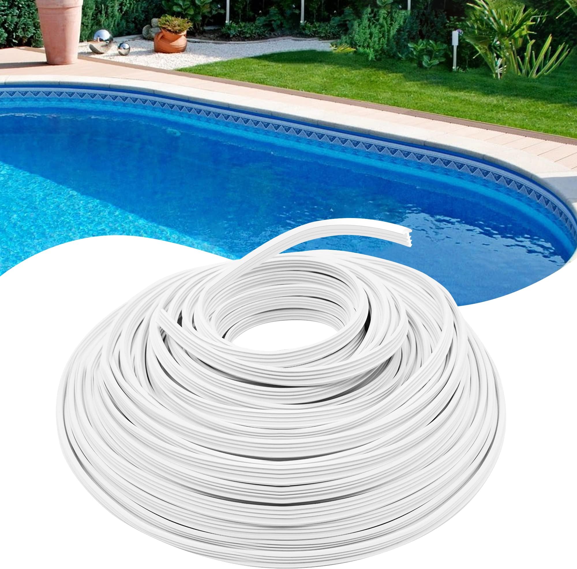 Amazon.com : Xxzhiho 120ft Swimming Pool Liner Locking Strips,T-Shape ...