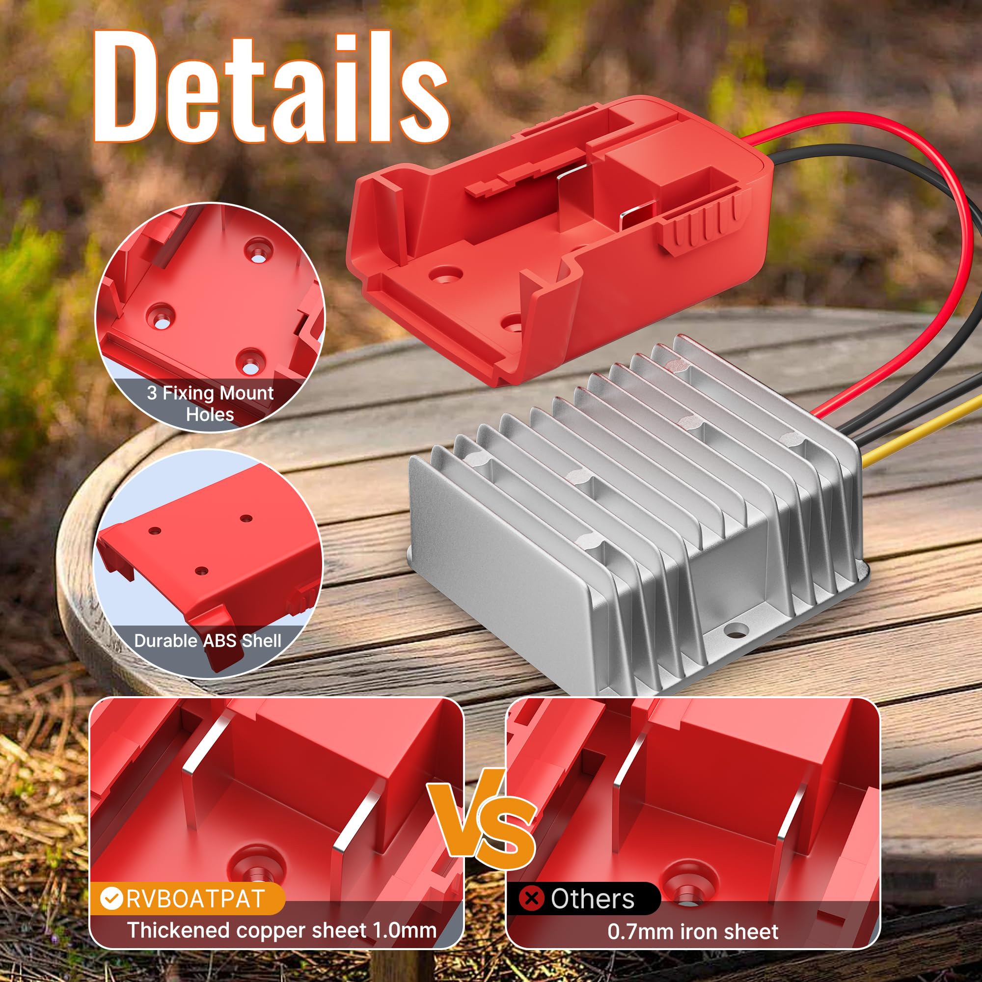 Snapklik.com : Step Down Converter 18V To 12V For Milwaukee M18 Power ...