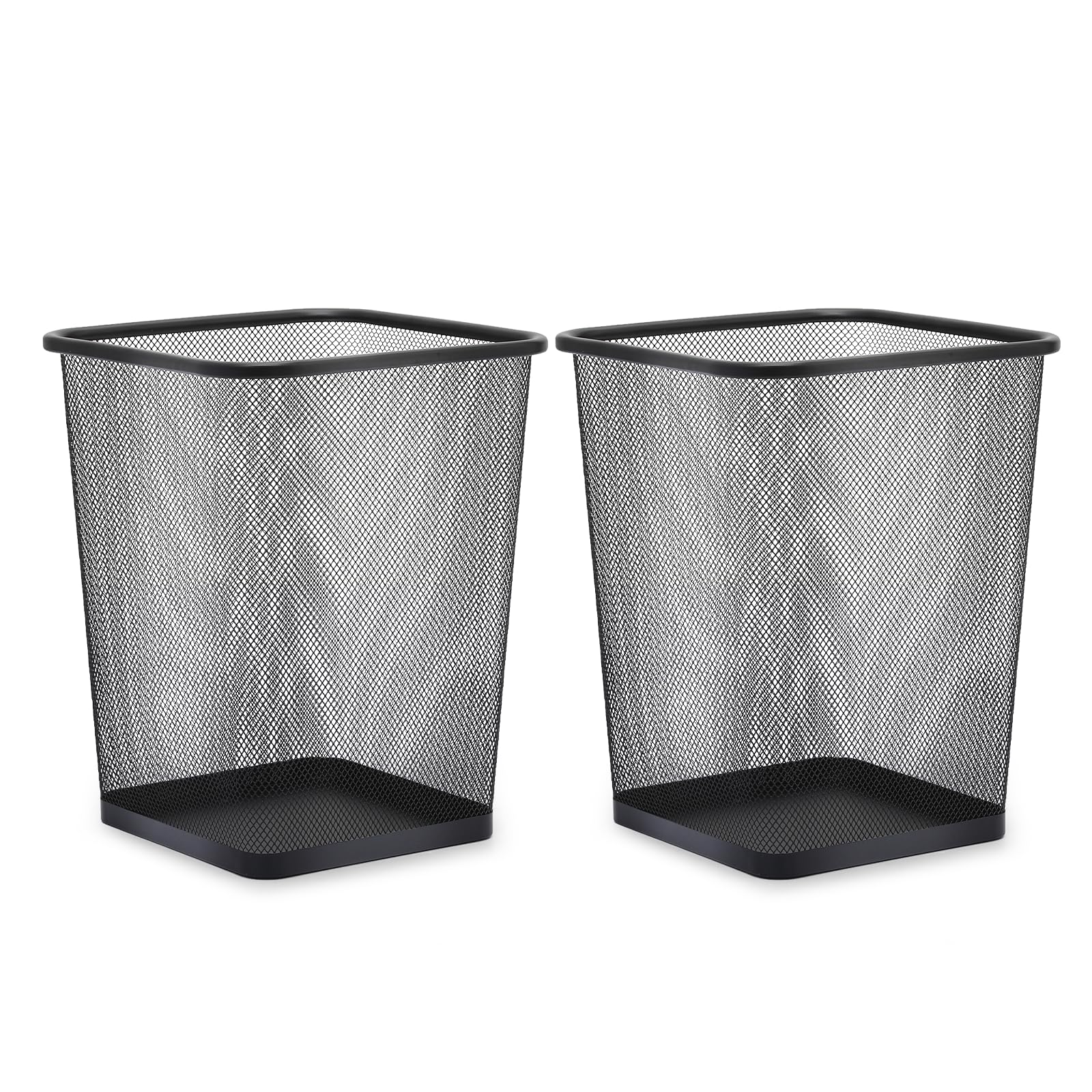 Amazon.com: MoNiBloom 5-Gallon Square Mesh Trash Can for Office Small ...