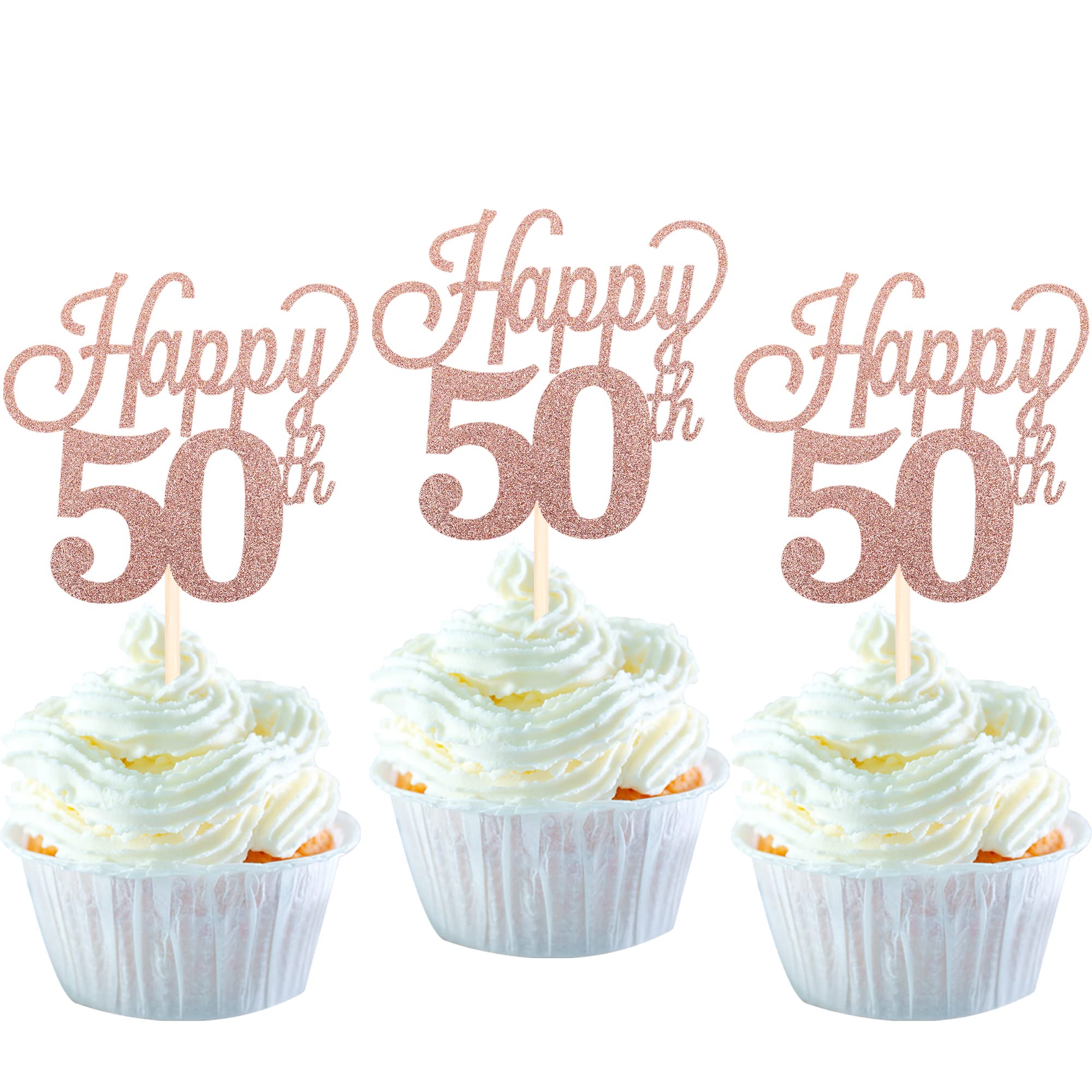 50th Anniversary Cupcake Toppers
