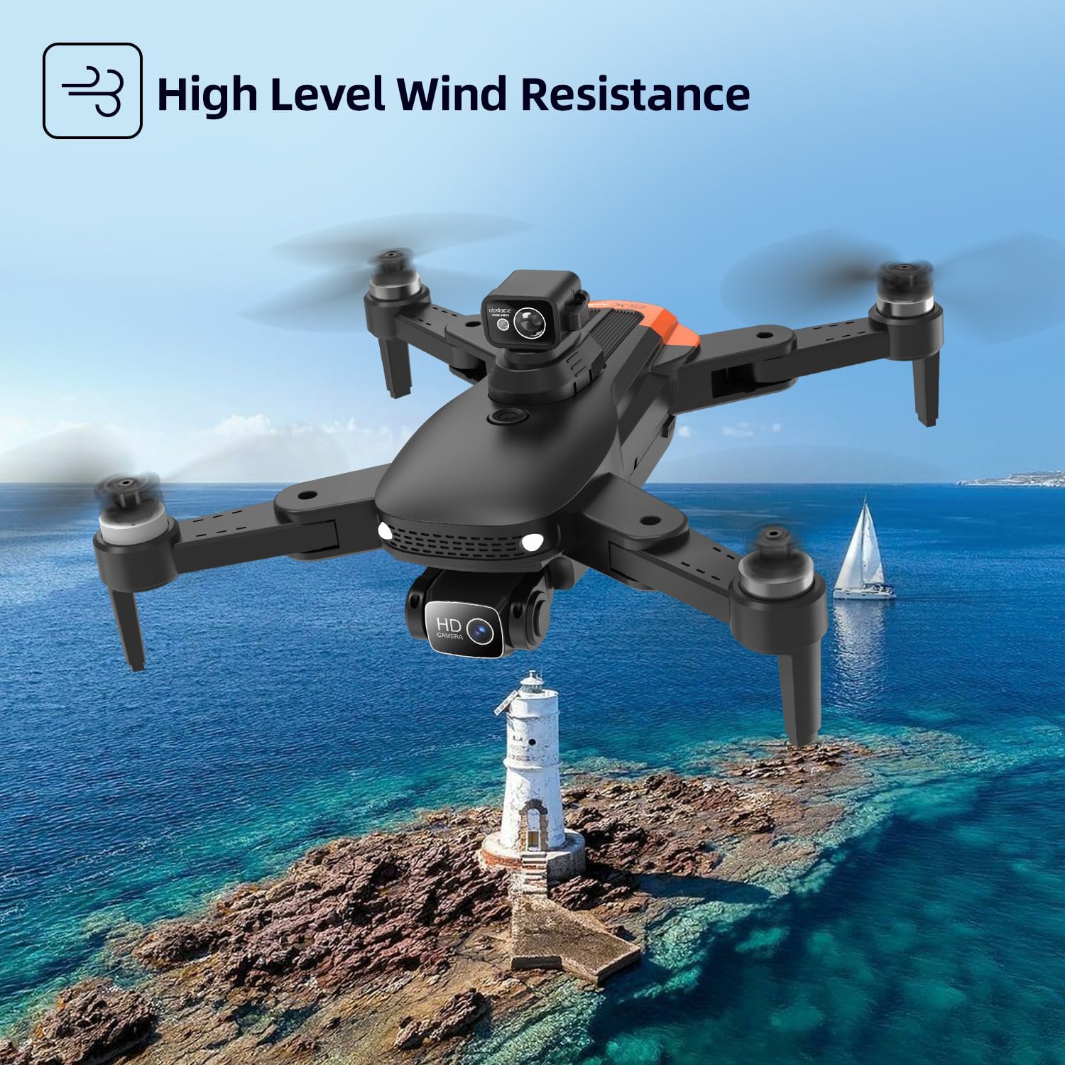 SHAPEFUN Drone GPS con cámara dual 2K para adultos, FPV Quadcopter con ...