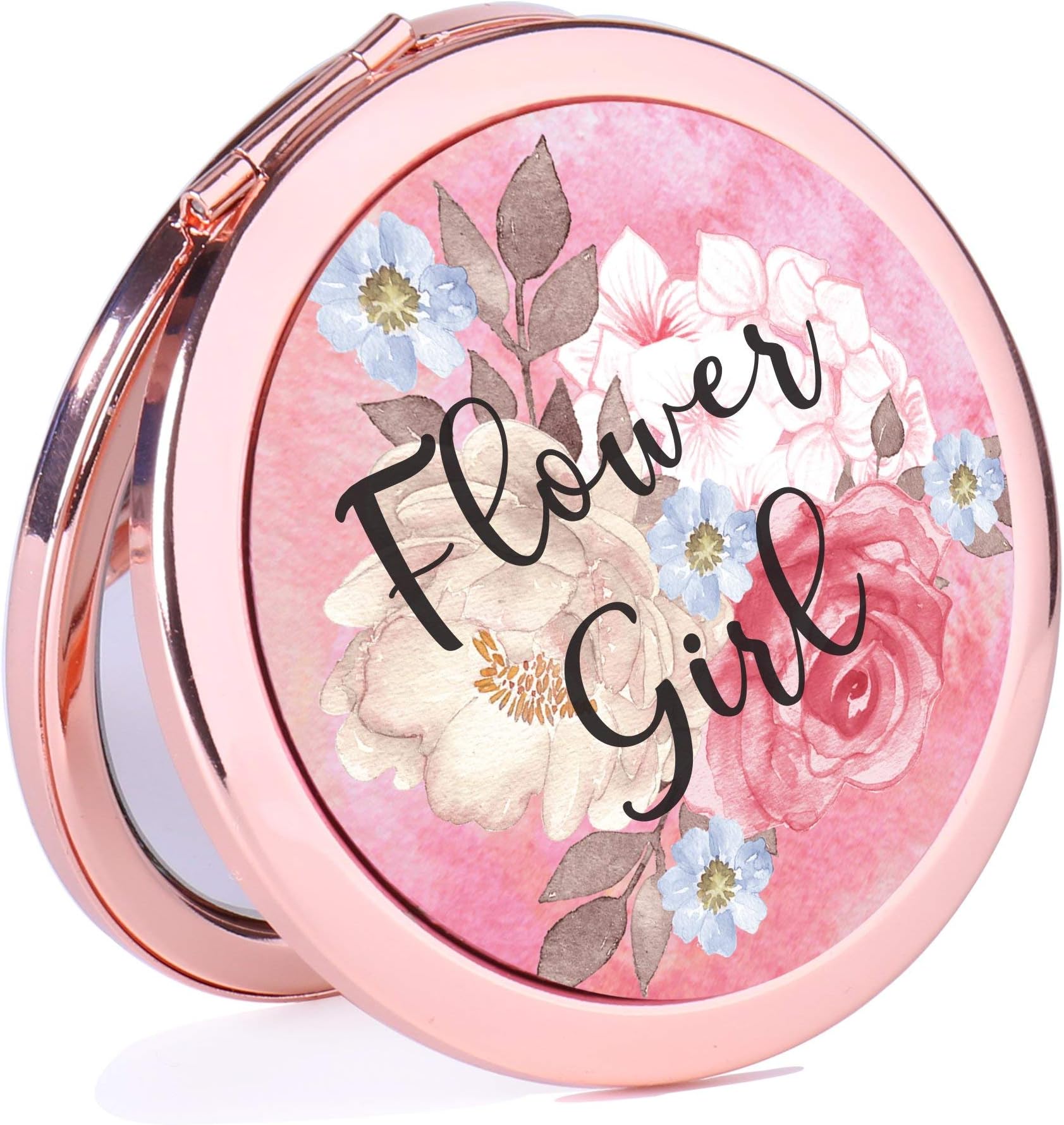 Amazon.com: Bridal Shower Gift Portable Makeup Compact Mirror Wedding ...