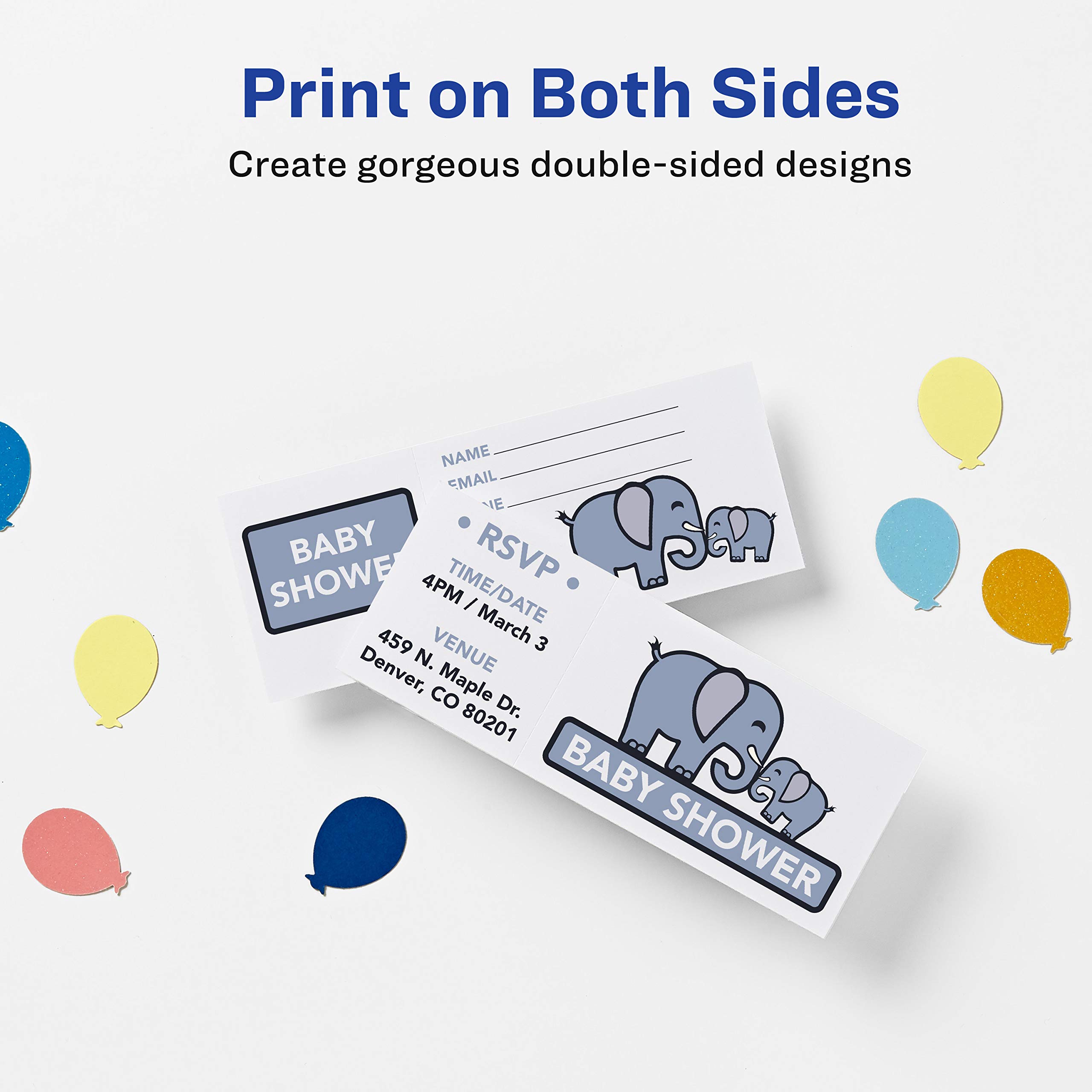 Snapklik.com : Avery Printable Tickets, 2-1/8 X 5-1/2, Laser/Inkjet ...