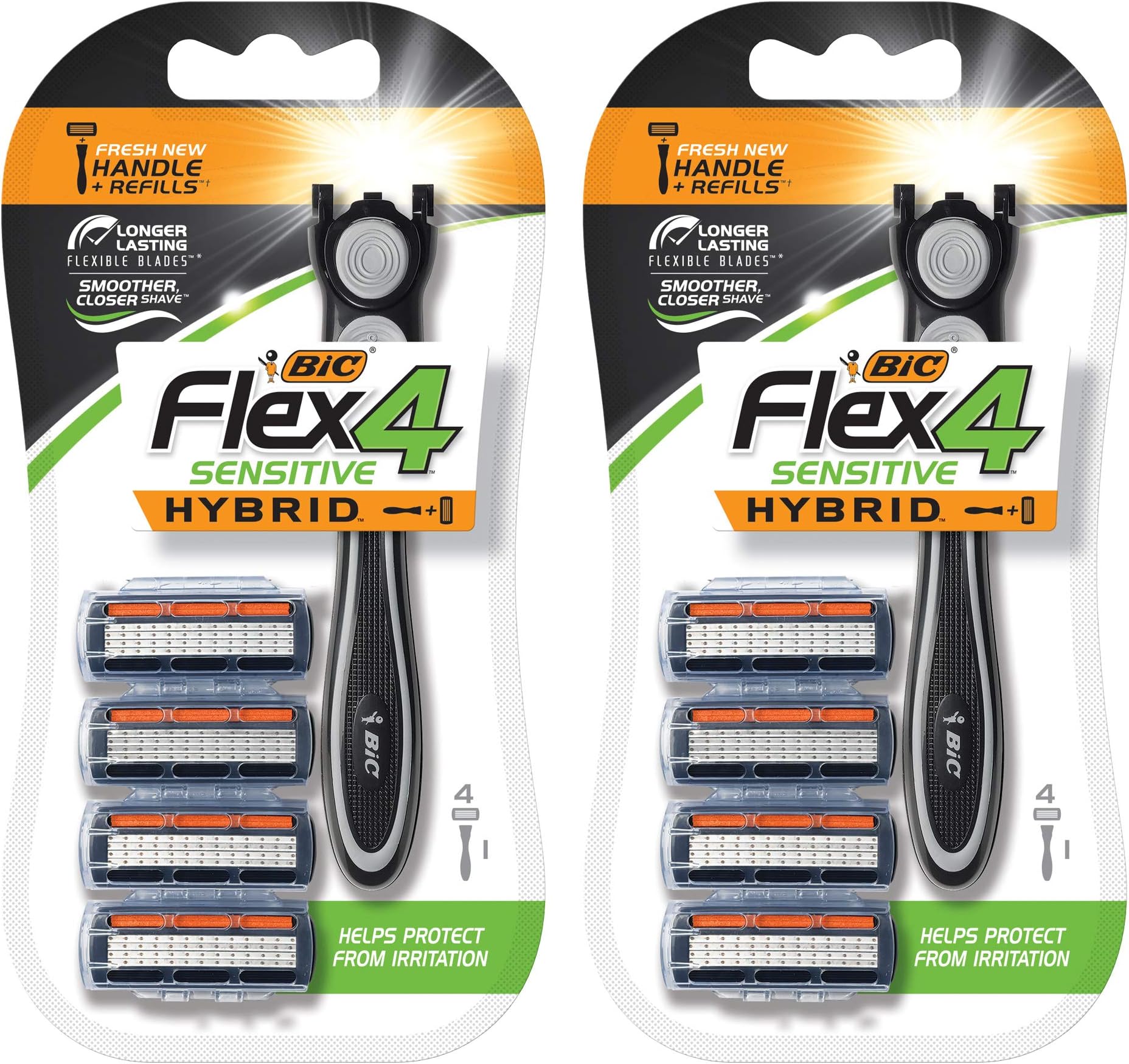 Amazon.com: BIC Flex 3 Hybrid Disposable Razors for Men, Long-lasting 3 ...