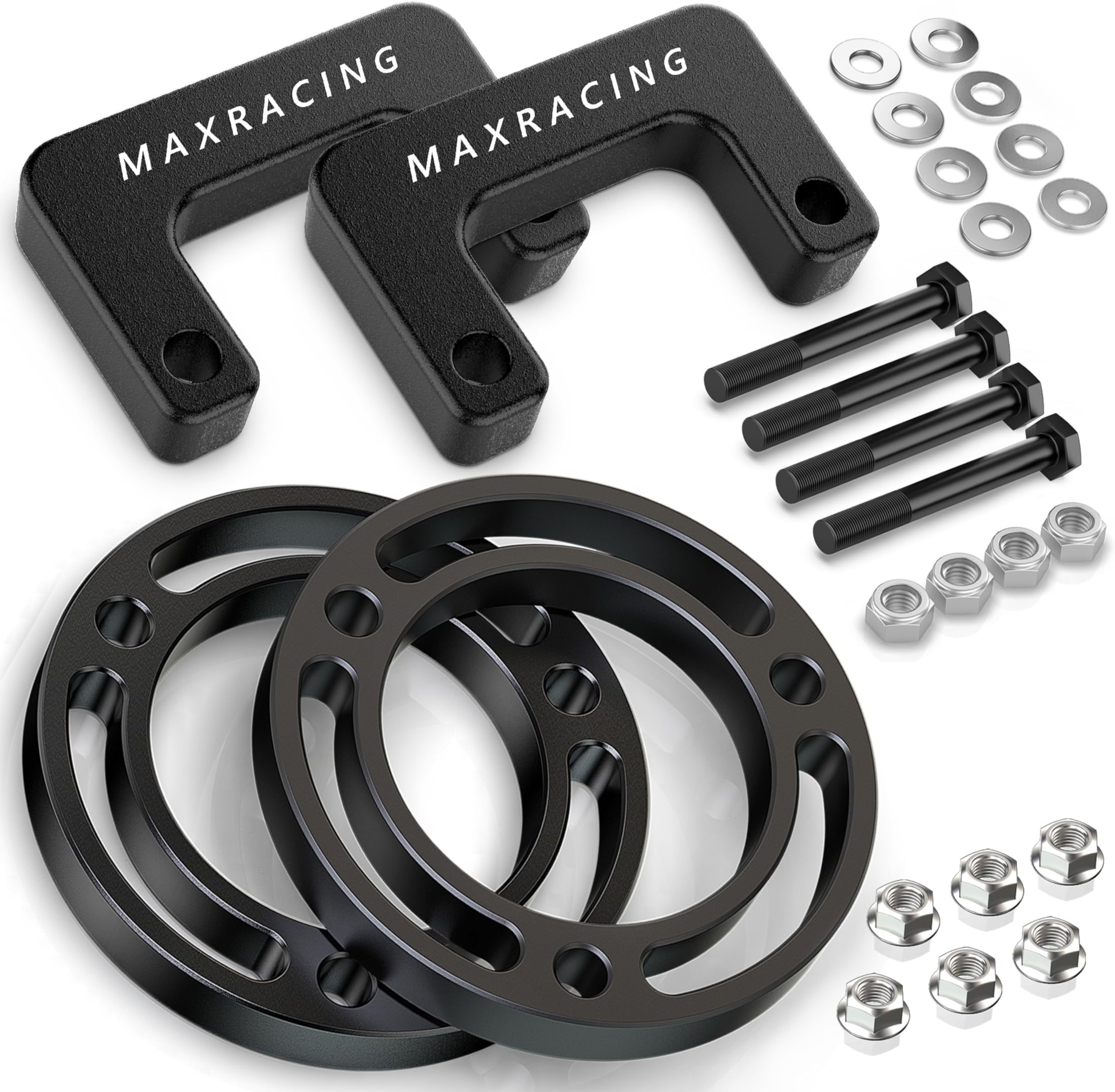 Amazon.com: Maxracing 3.5" Front Leveling Kit Upper+Lower Strut Lift ...