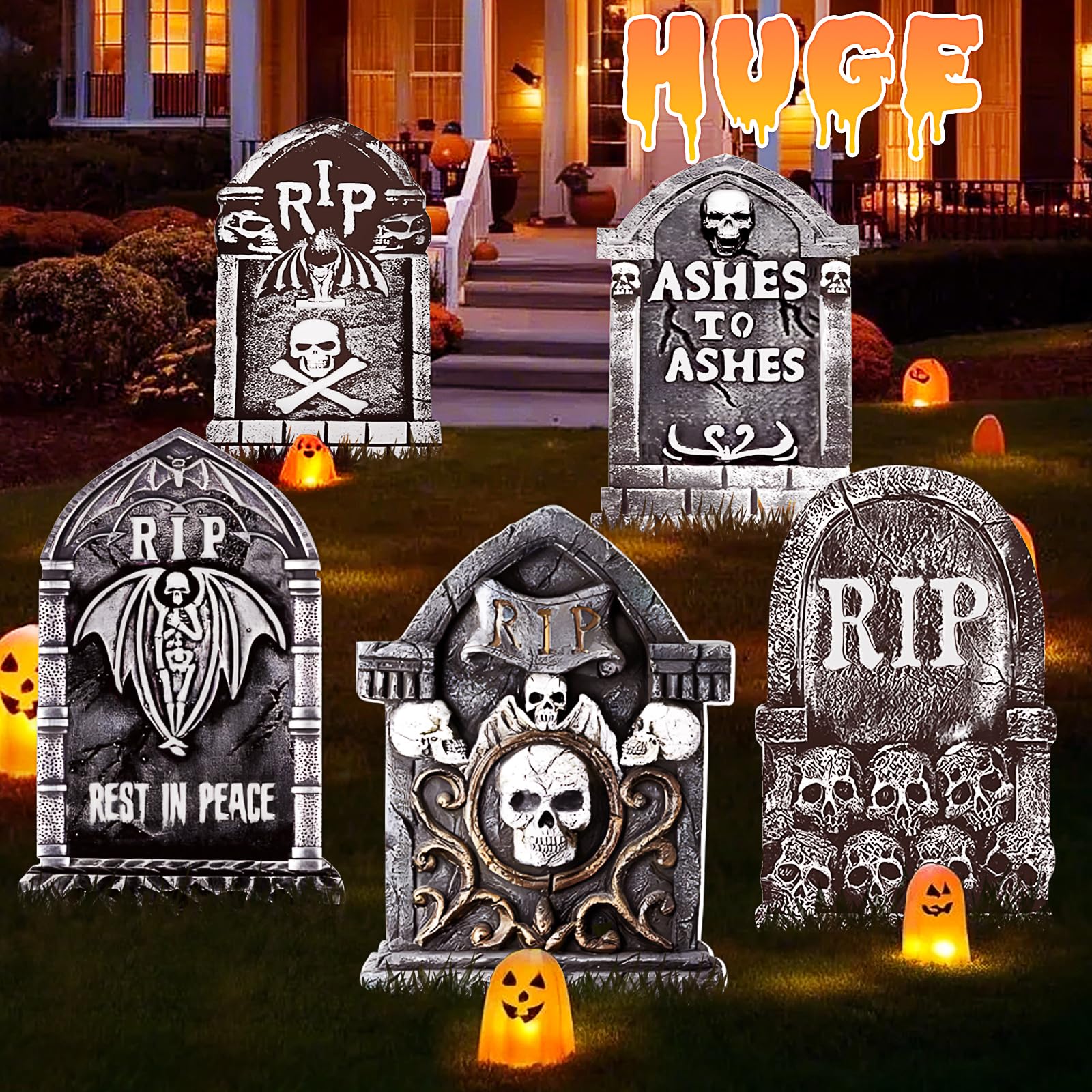Amazon.com : 25.6inches Halloween Decorations Outdoor, DIY Halloween ...
