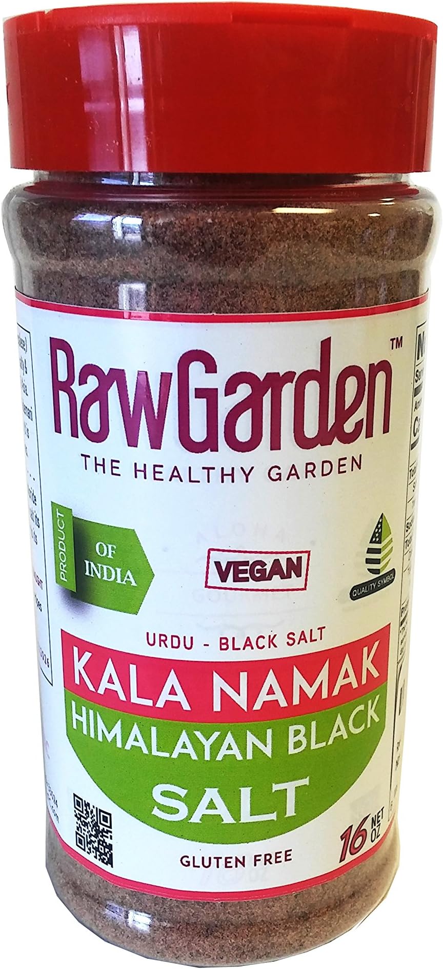 Amazon.com : Raw Garden Kala Namak 16 OZ Fine Grain, Vegan,Sulfur Salt ...