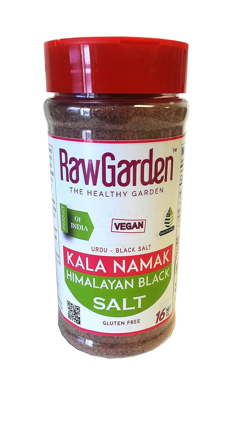 Amazon.com : Raw Garden Kala Namak 16 OZ Fine Grain, Vegan,Sulfur Salt ...