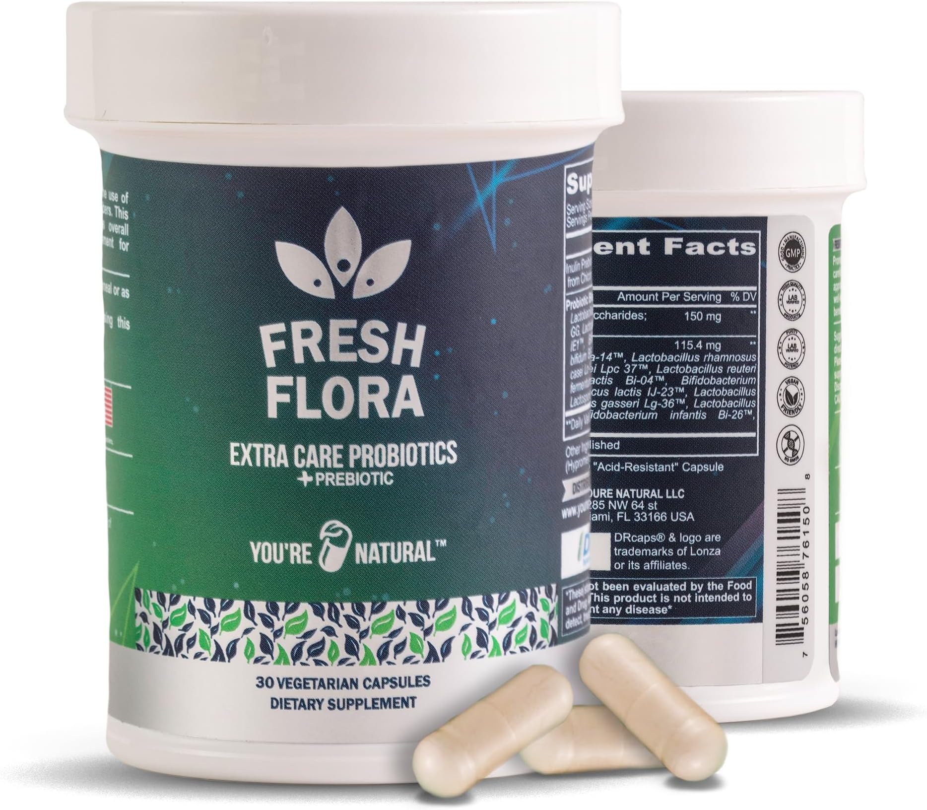 Amazon.com: Fresh Flora - Probiotics & Prebiotics For Women and Men ...