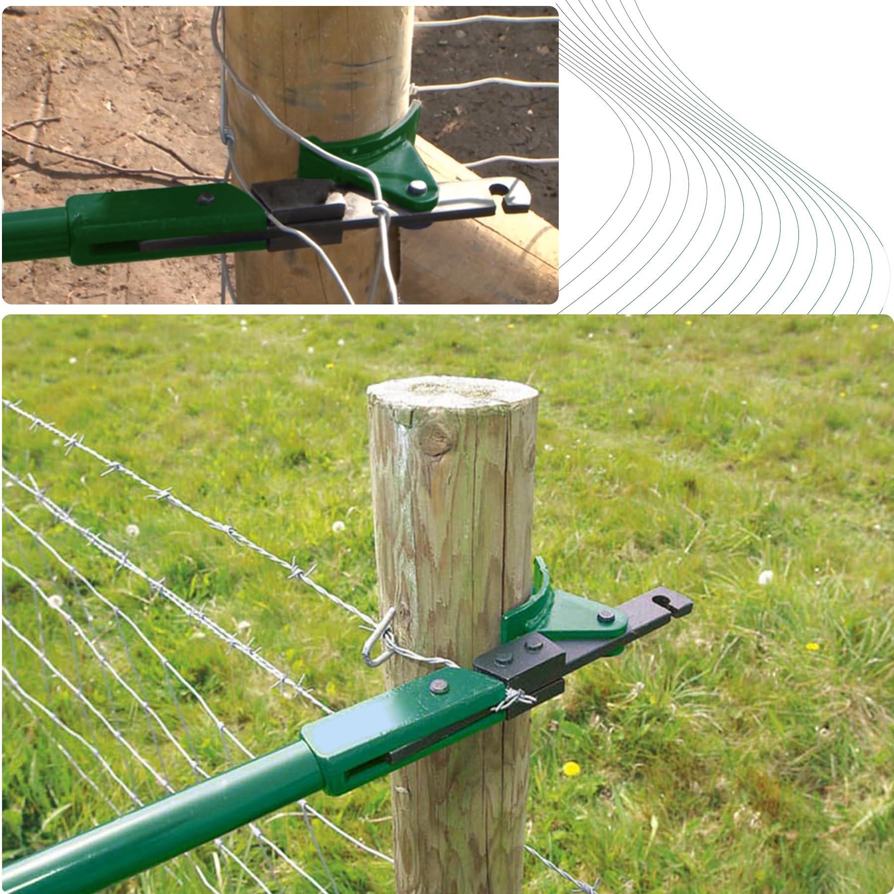 Snapklik.com : LAJIAOZ Fence Wire Tensioning Tool, Heavy Duty Fence ...