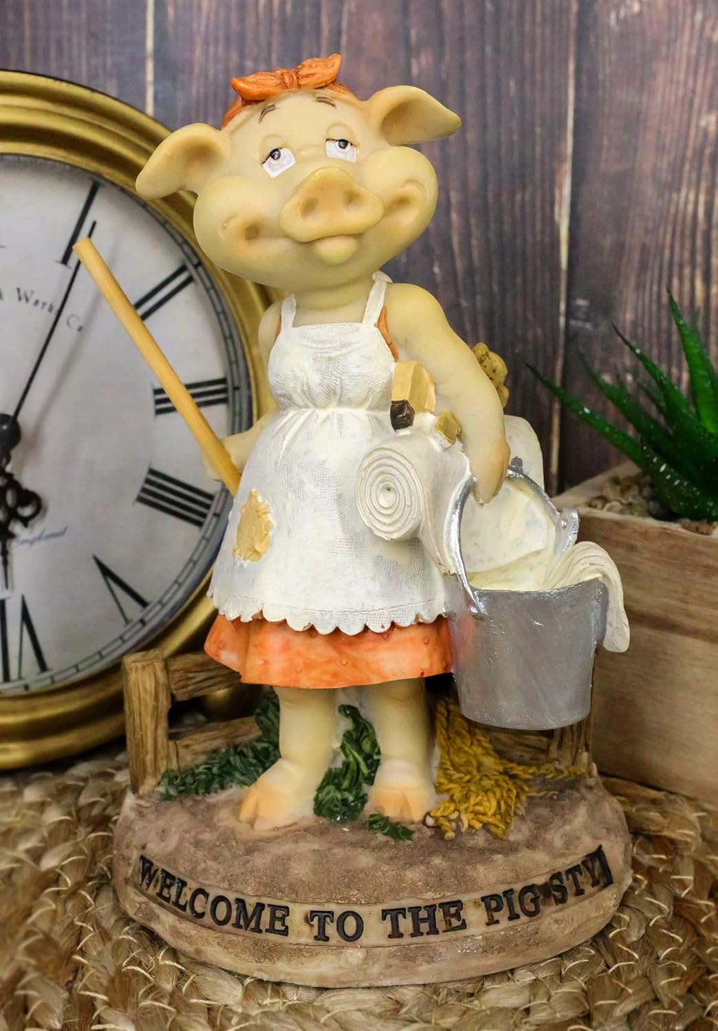 Ebros Gift ‘Welcome to The Pigsty’ – Figura coleccionable de cerdo de ...