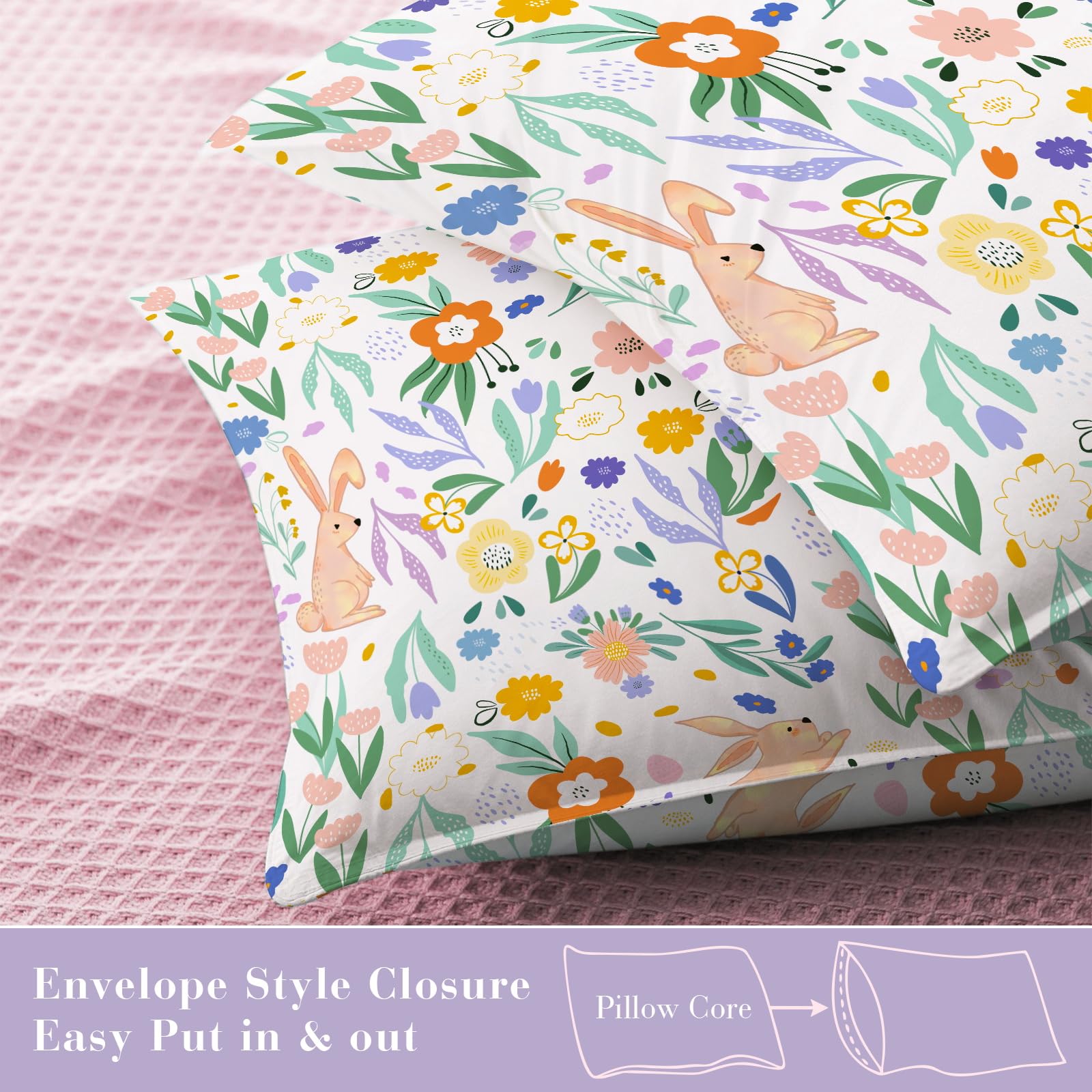 YIYEA Full Size Bed Sheets - Easter Sheets - Ultra Soft Double Brushed ...