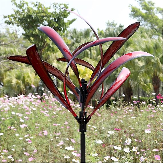 Amazon.com: LimeHill Wind Spinner for Garden and Yard - Large Metal ...