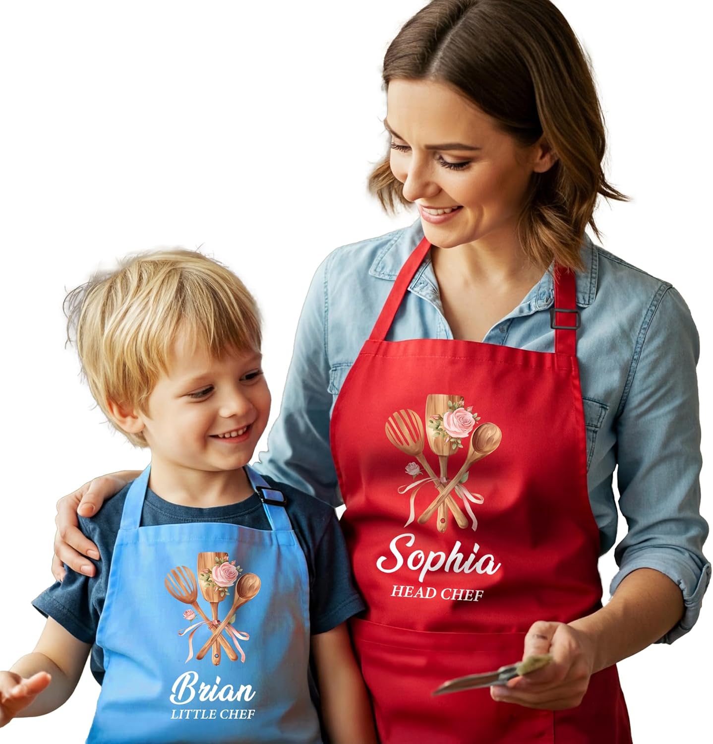 Amazon.com: Customize Aprons for Women with Pockets, Chef Hat with ...