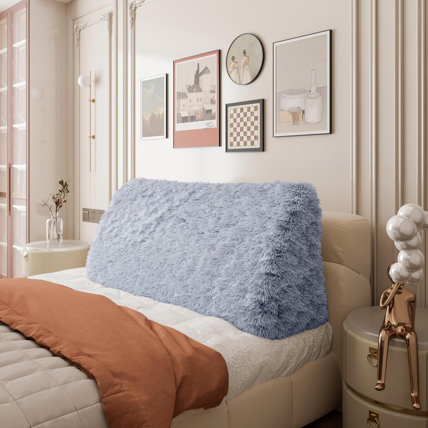 Amazon.com: Rucener 14LB Thickened Wedge Pillow Headboard Body ...