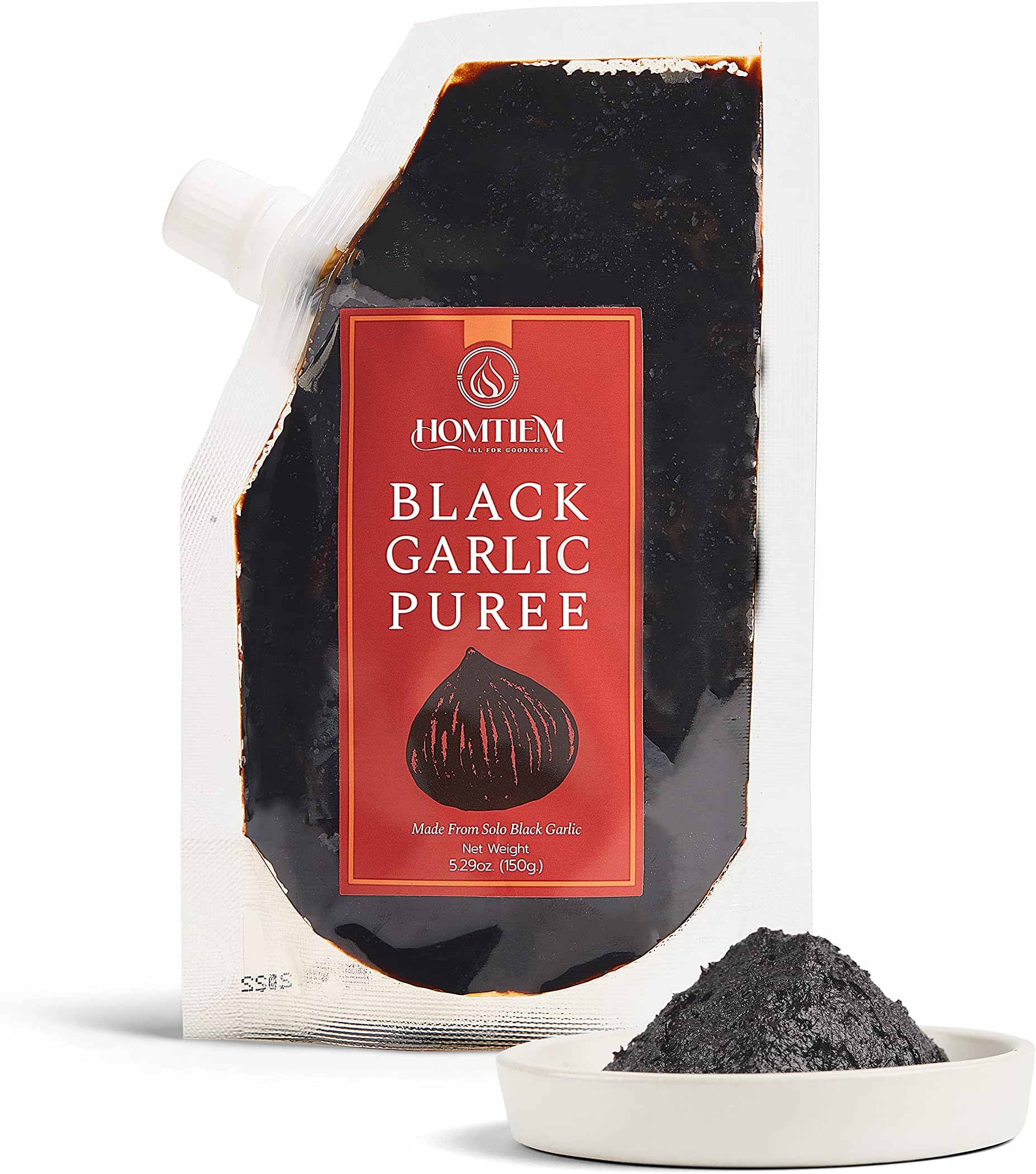 Amazon.com: Homtiem Black Garlic Puree 150g. (Made from Solo Black ...