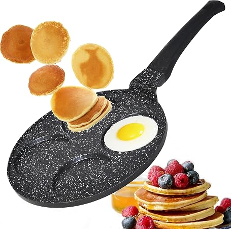 Amalindo Pancake Pfanne Ø26cm Spiegeleipfanne | Pancakepfanne Antihaft ...