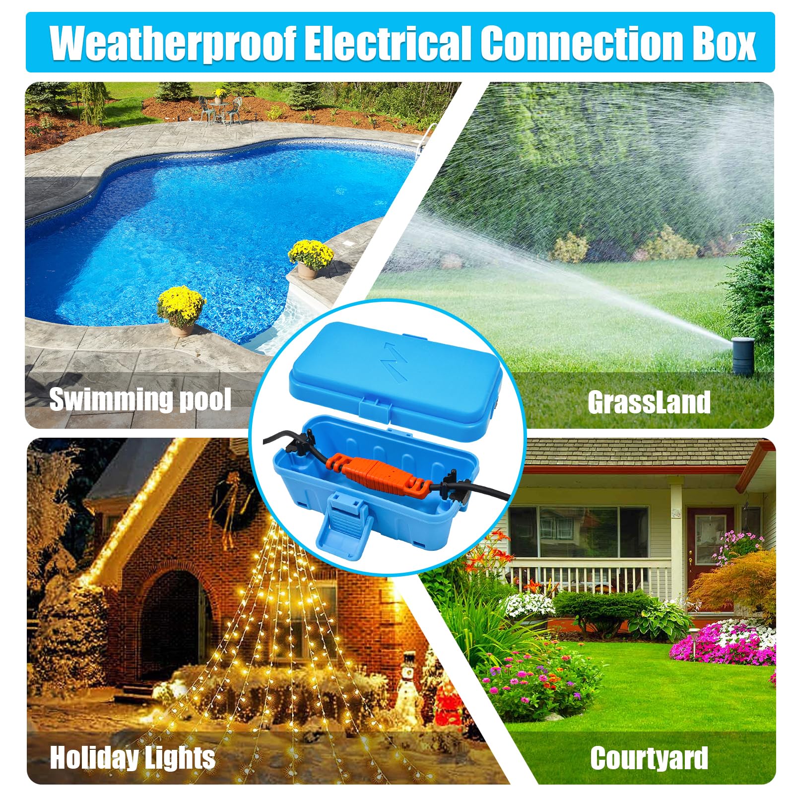 Snapklik.com : 3PCS Weatherproof Electrical Connection Box, Outdoor ...