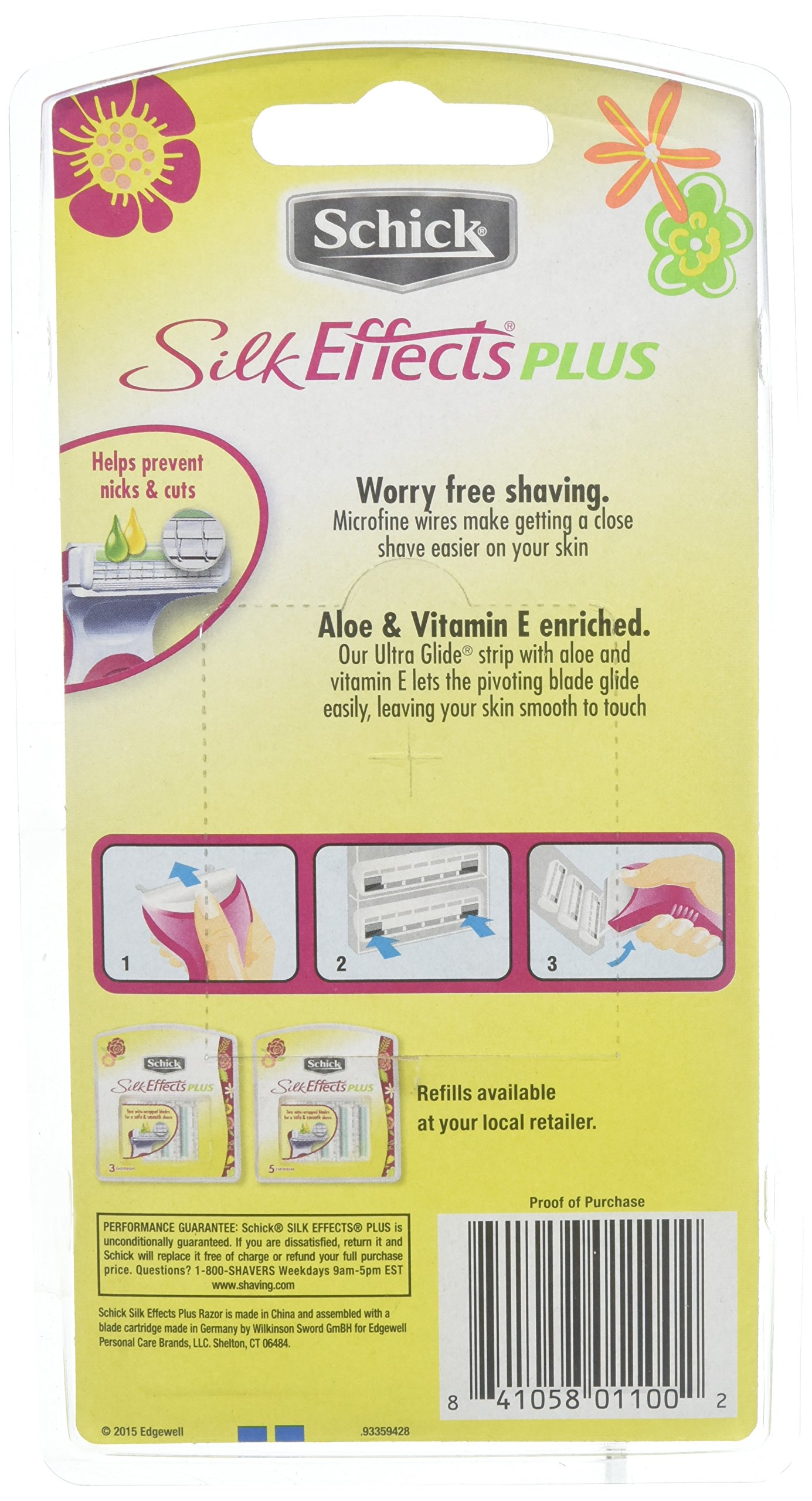 Silk Effects Schick Hydro Silk Effects Plus Razor Blade Refills For