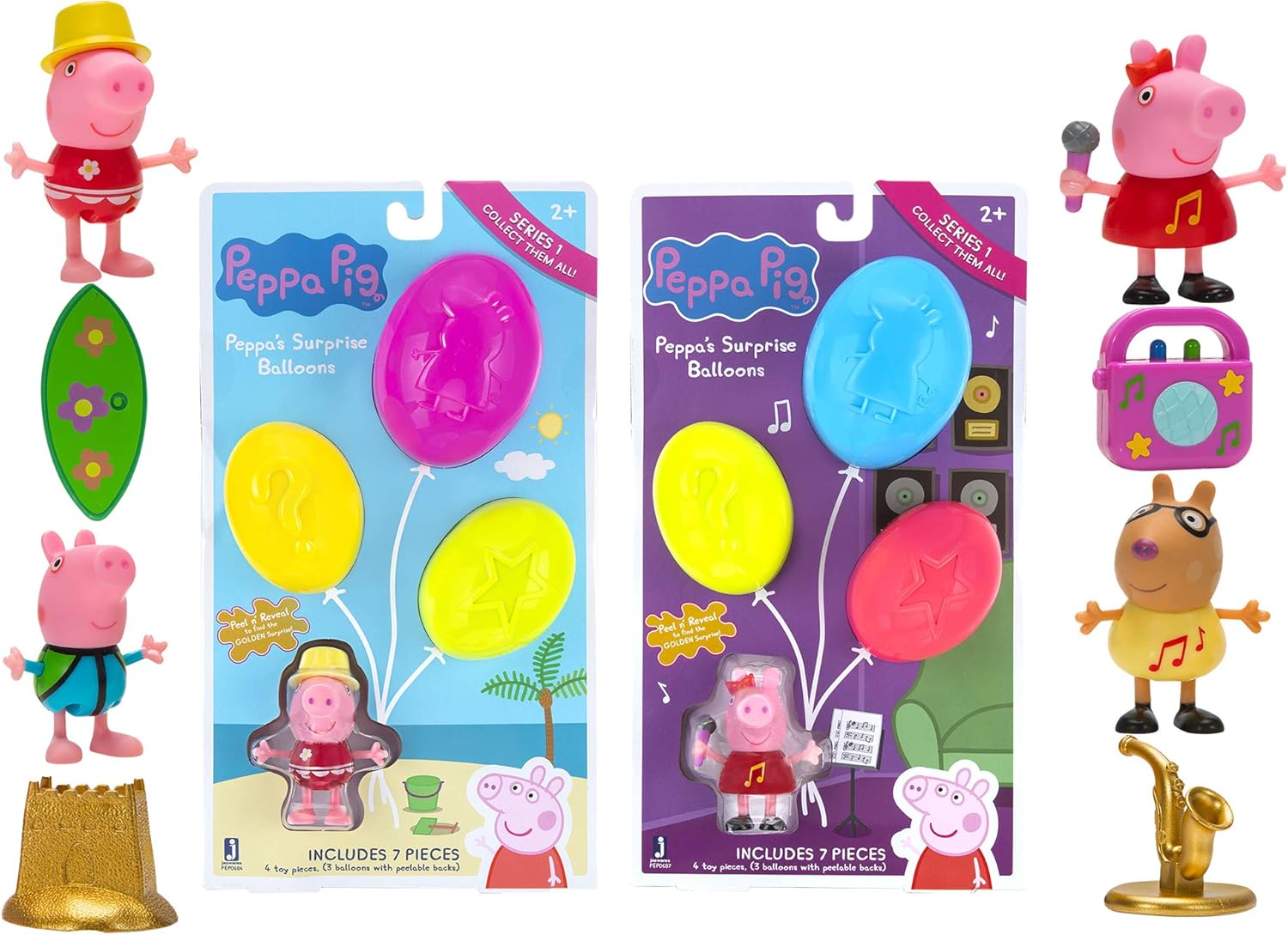 Amazon.com: Peppa Pig Suprise Balloons Bundle 2 Pack : Toys & Games