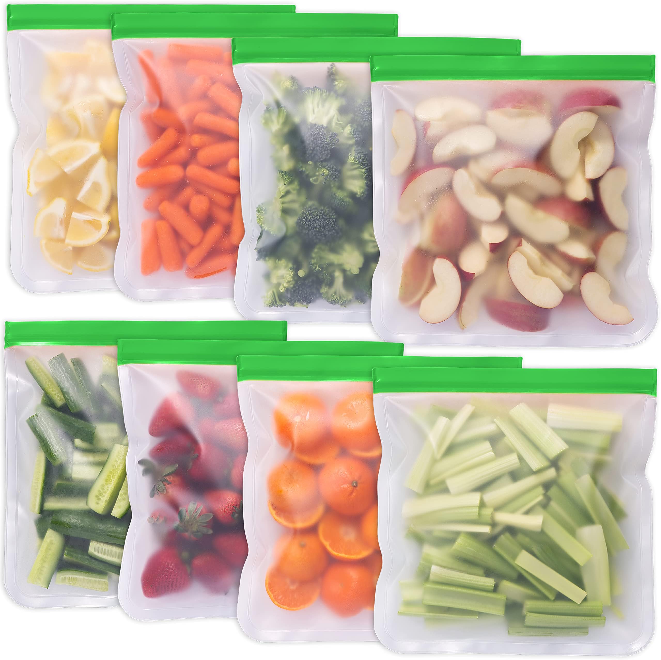 Amazon.com: Reusable Gallon Freezer Bags - 6 Pack 1 Gallon Storage Bags ...
