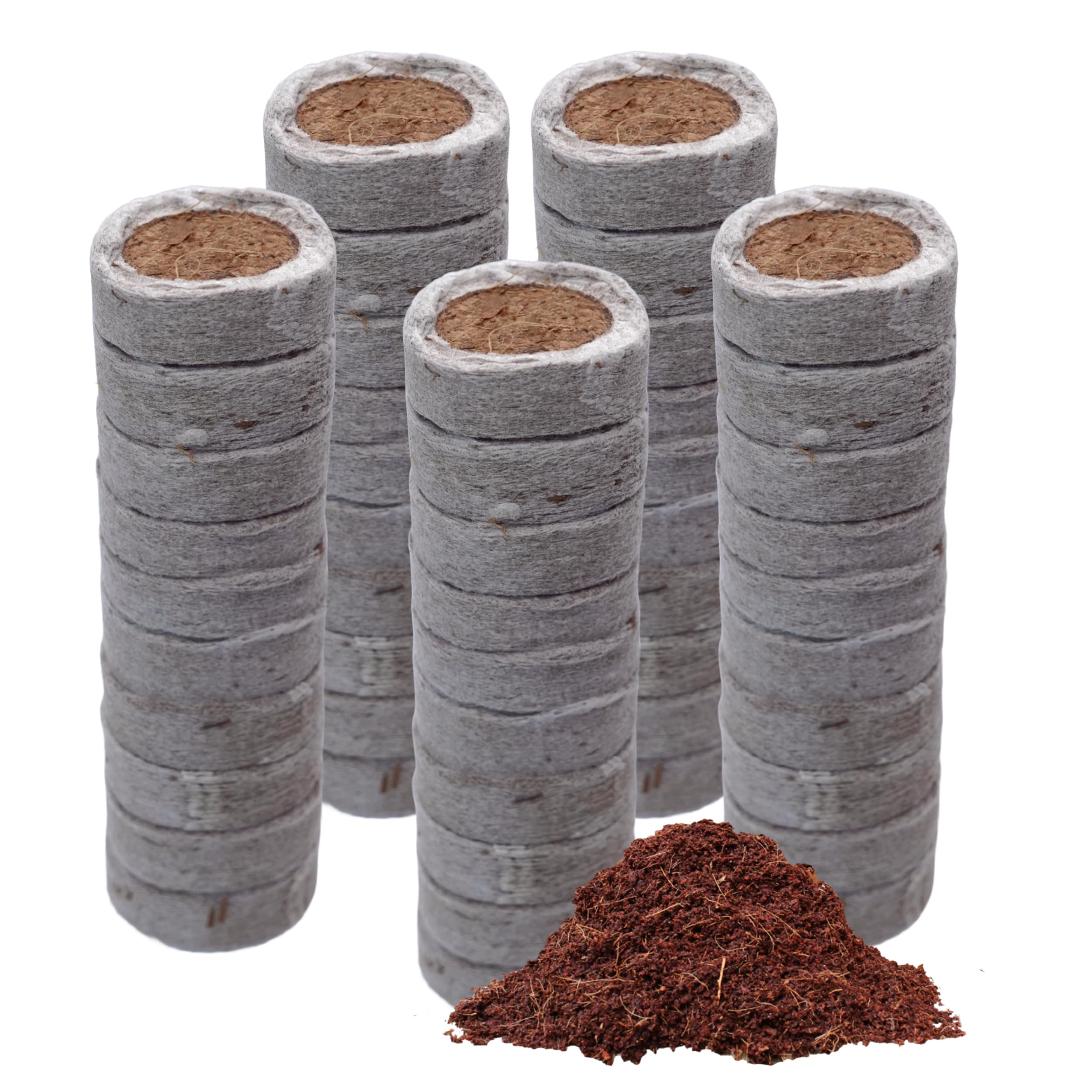 Amazon.com : Netted Coco Coir Discs (30mm 50-Pack) - Coconut Coir Seed ...