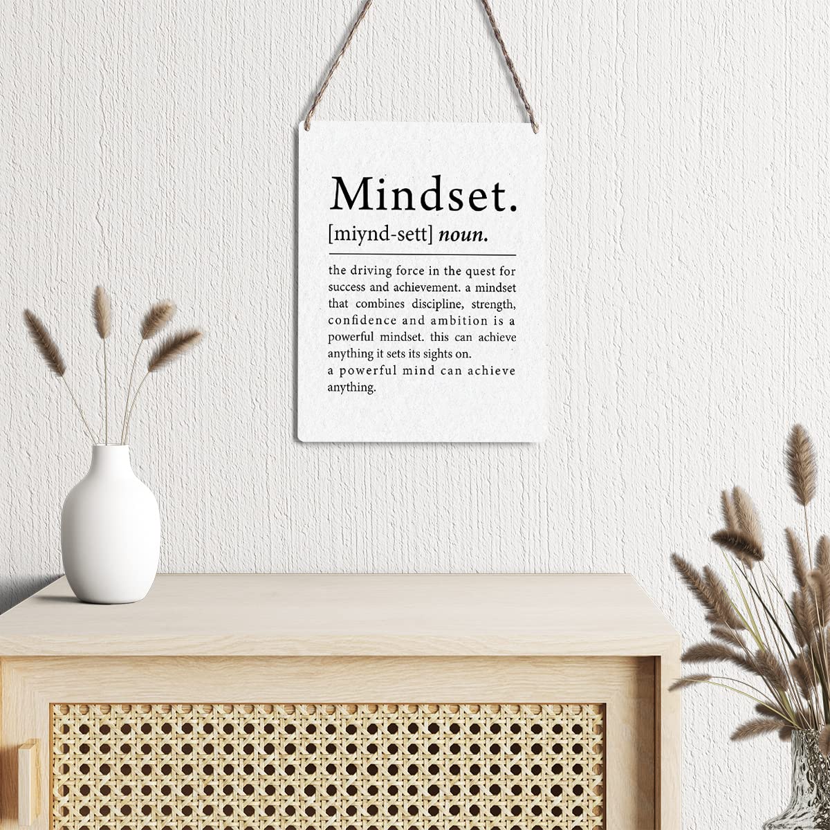 Snapklik.com : Inspirational Signs Wall Decor Mindset Definition Wood ...