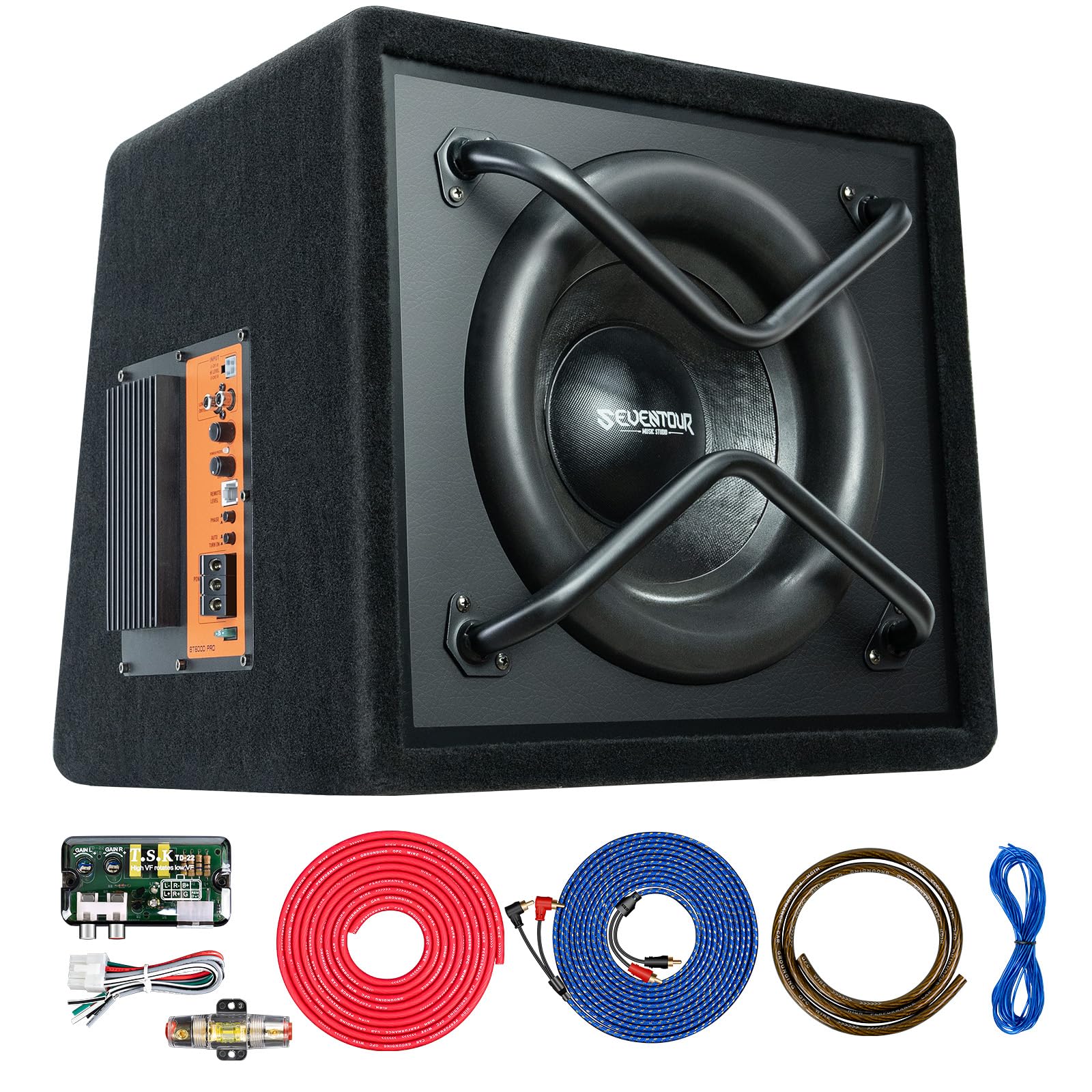 Snapklik.com : Seventour 12 Inch 1400W Powered Car Subwoofer Enclosure ...
