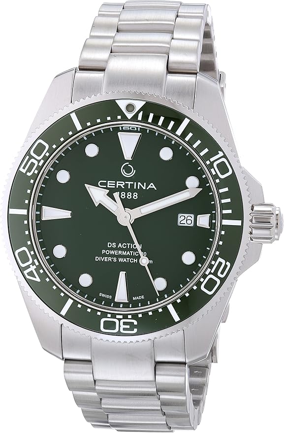 Amazon.com: Certina, Mens, DS ACTION Diver 43mm, Stainless Steel, Swiss ...