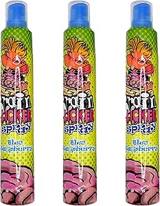 3 Pack of Sour Blue Raspberry Brain Licker Sprays : Amazon.co.uk: Grocery