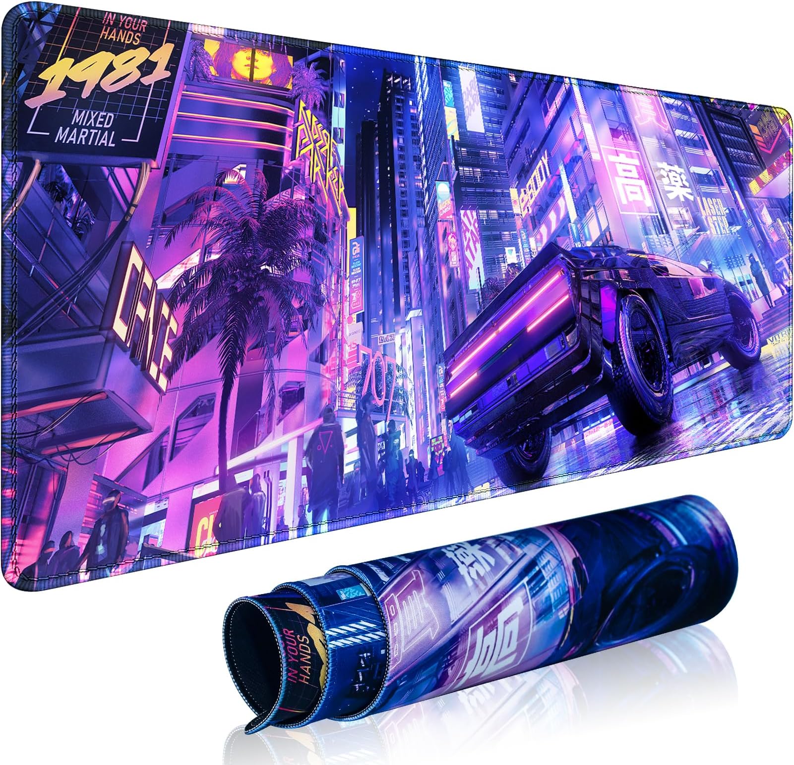Amazon.com : KMLVILE Anime City Gaming Mouse Pad LargeXL Desk Pad ...