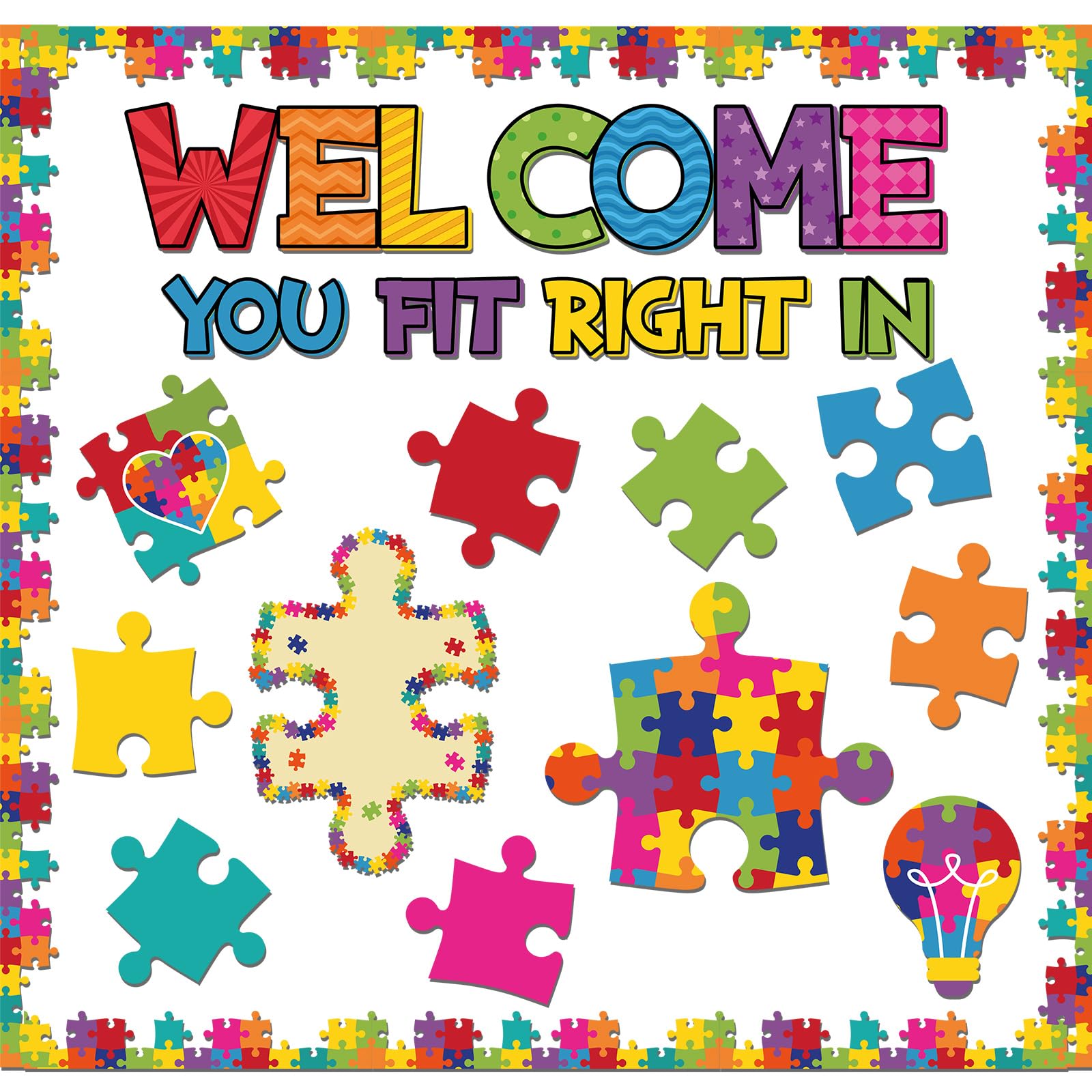 Snapklik.com : 113 Pcs Welcome Back To School Bulletin Board Set ...
