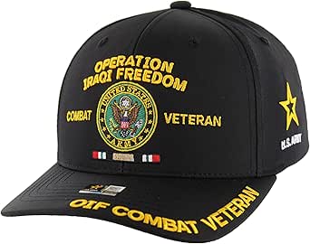 JM Warriors Operation Iraqi Freedom Veteran Hat for Men Officially ...