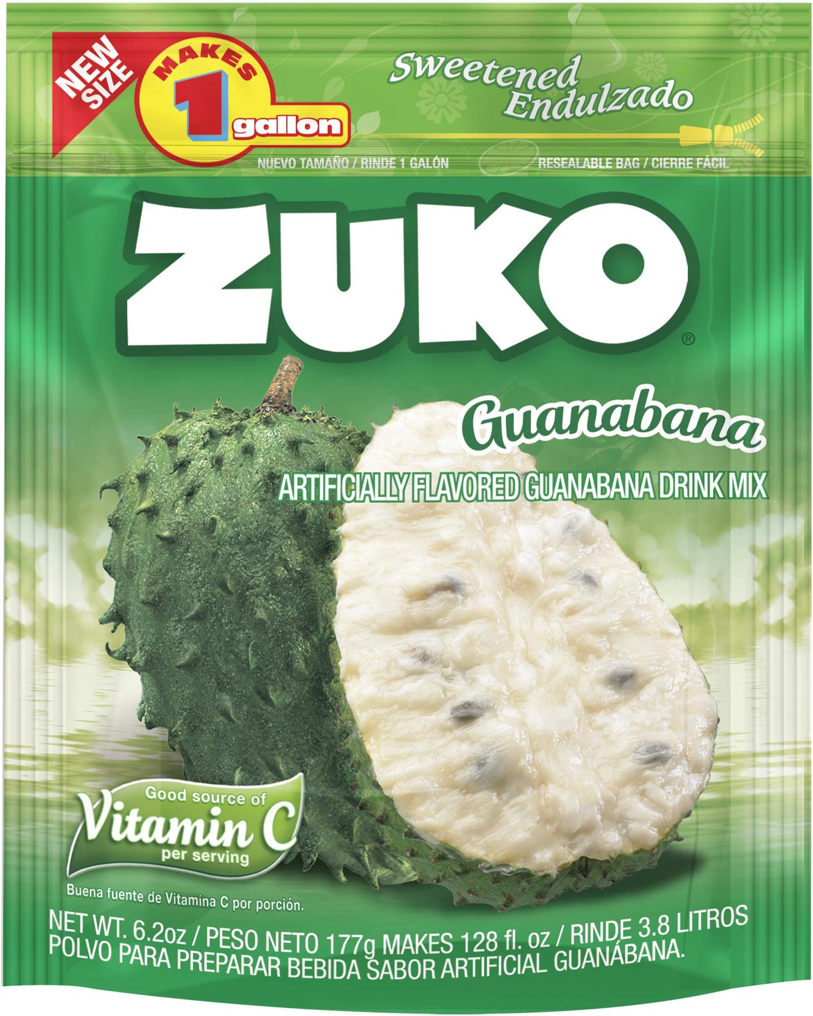Amazon.com: Zuko Guanabana Instant Powder Drink | Gallon Pack | No ...