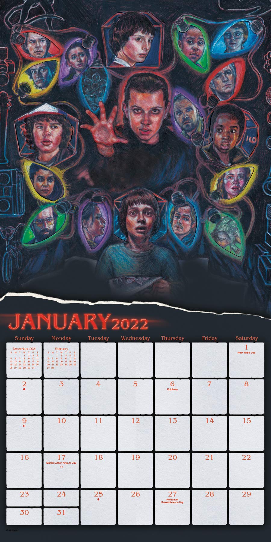 Stranger Things Calendar 2022 -- Deluxe 2022 Stranger Things Mini ...