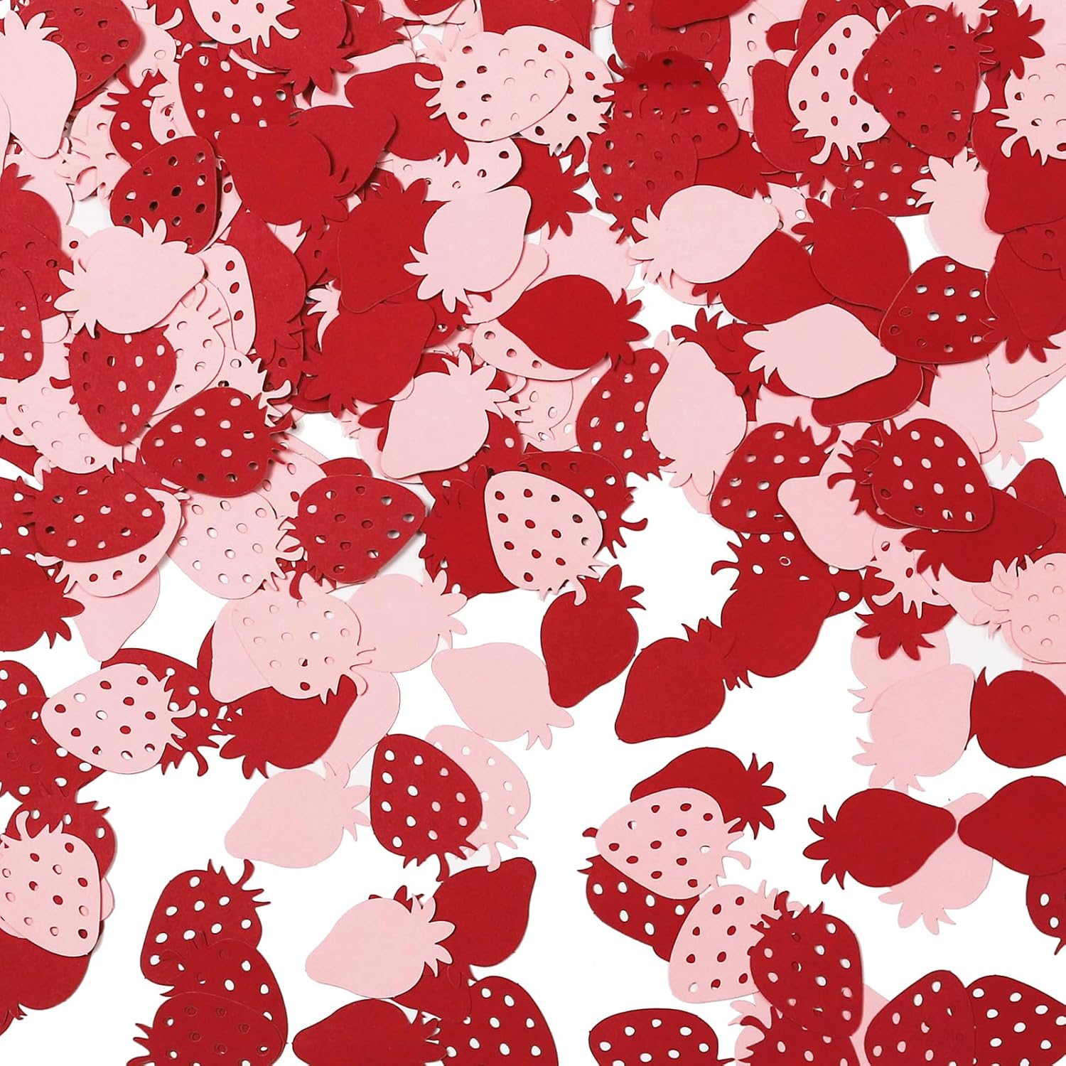 Amazon.com: 500PCS Strawberry Confetti Sweet One Birthday Party Decor ...