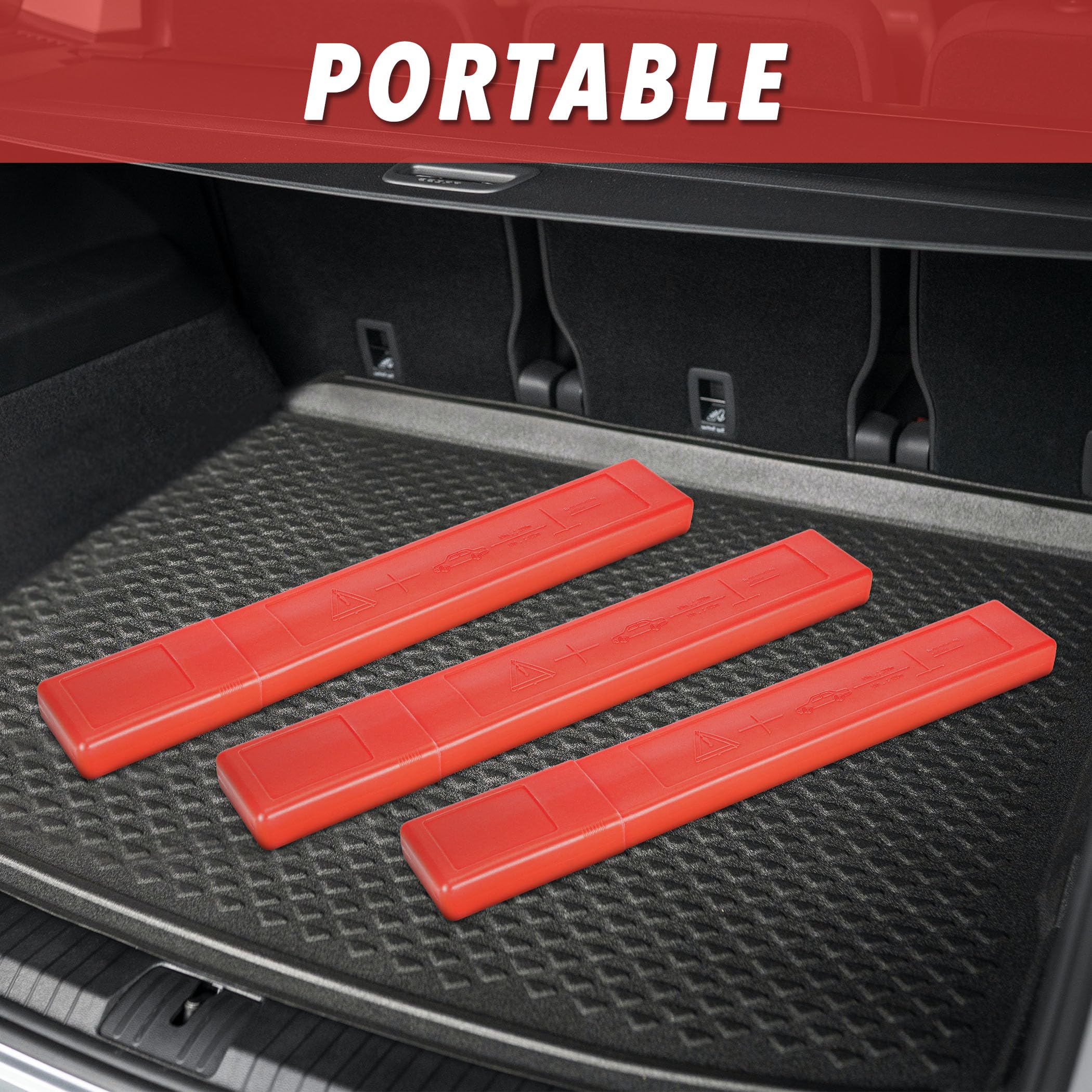 Snapklik.com : CARTMAN 3 Pack Warning Triangle Reflective Warning Road ...