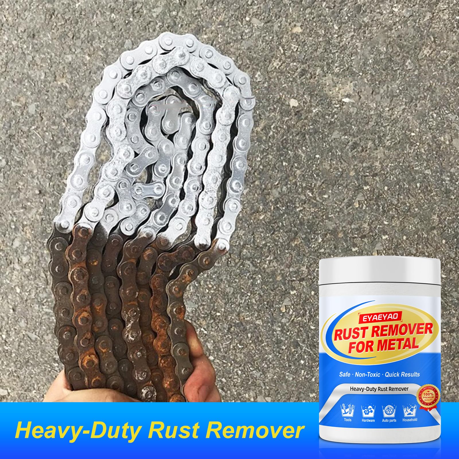 Snapklik.com : Eyaeyao Rust Remover For Metal, Safely And Quickly ...