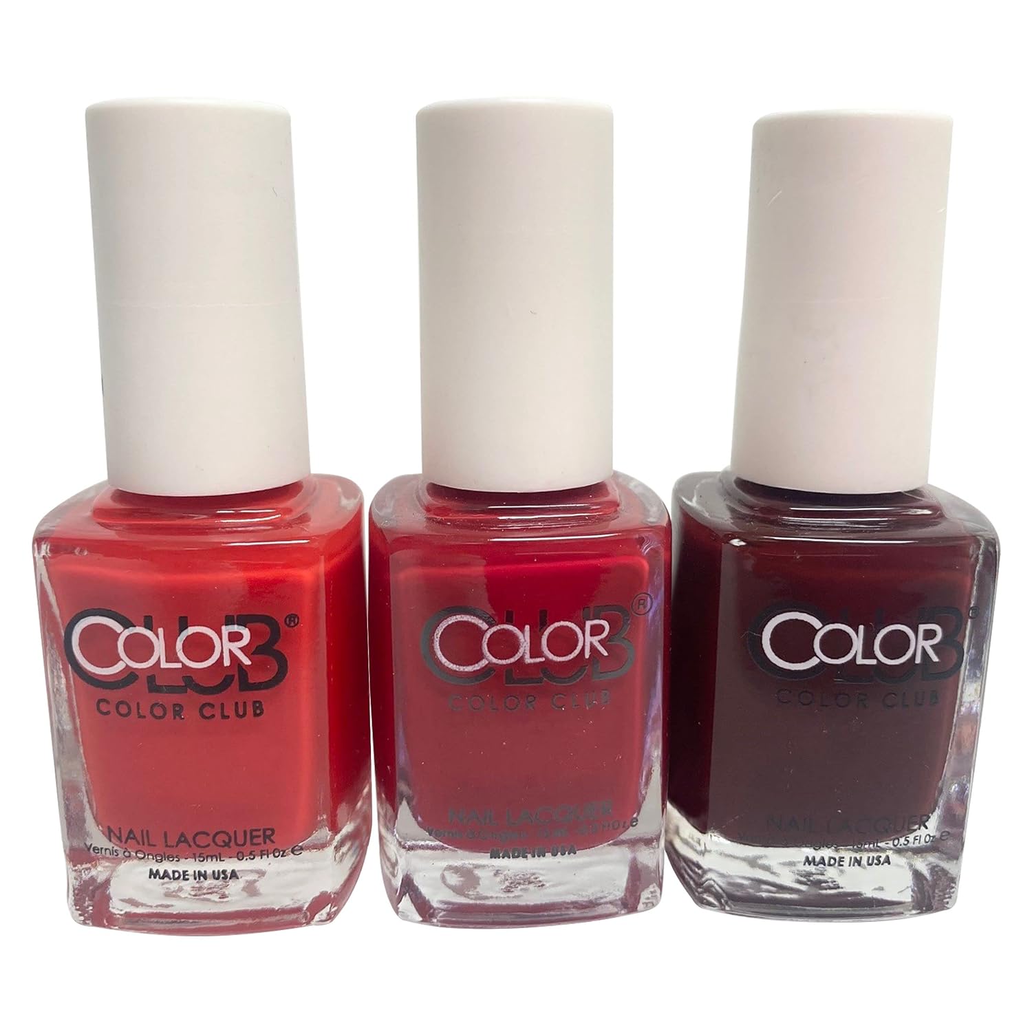 Amazon.com : Color Club Red Collection Nail Lacquer Set of 3 ...