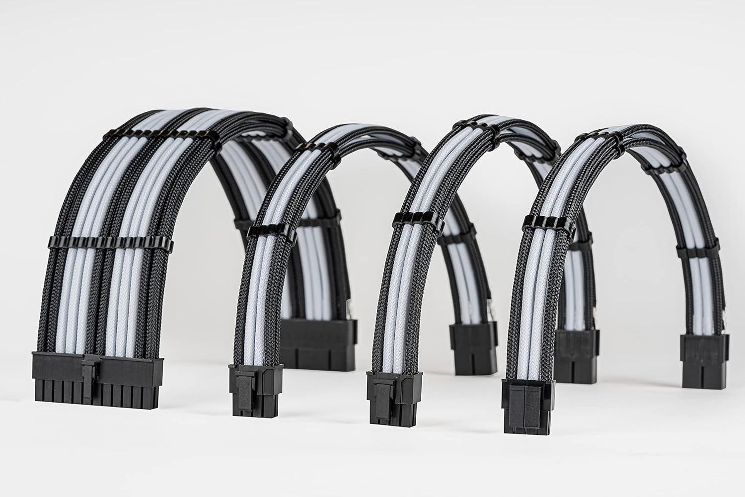 Sensei Mods Custom Sleeved Cable Extension Kit - Dual Colour (Asphalt ...