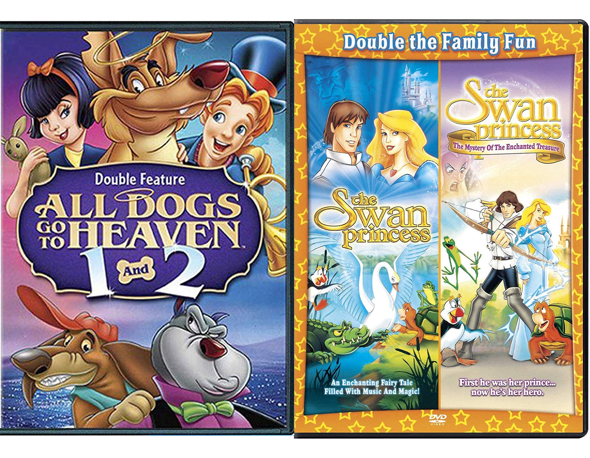 Buy Swan Dog Story Book Princess 4 Film Cartoon Collection All Dogs go ...