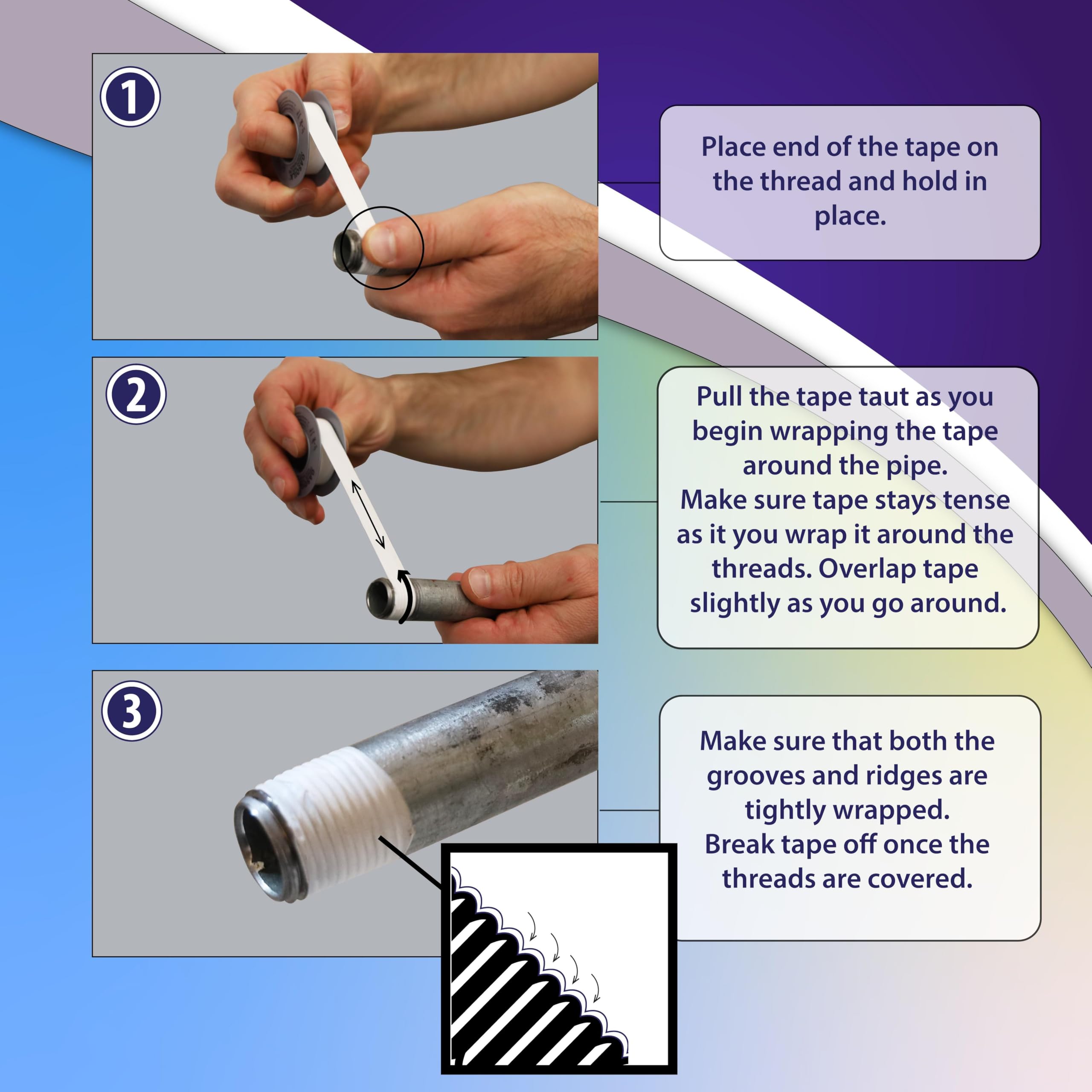 Snapklik.com : PTFE Thread Seal Tape Professional-Grade, 1/2 Inch X 260 ...