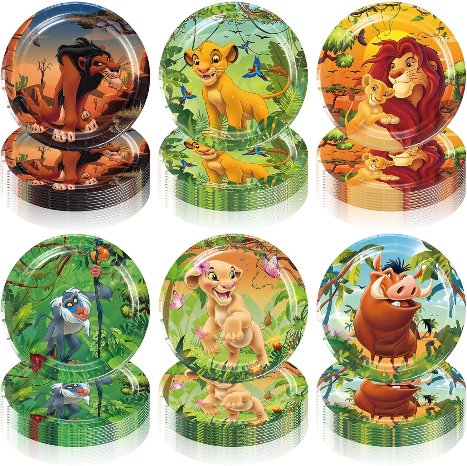 Amazon.com: Neoroom 60pcs Lion King Birthday Party Supplies,Lion King ...