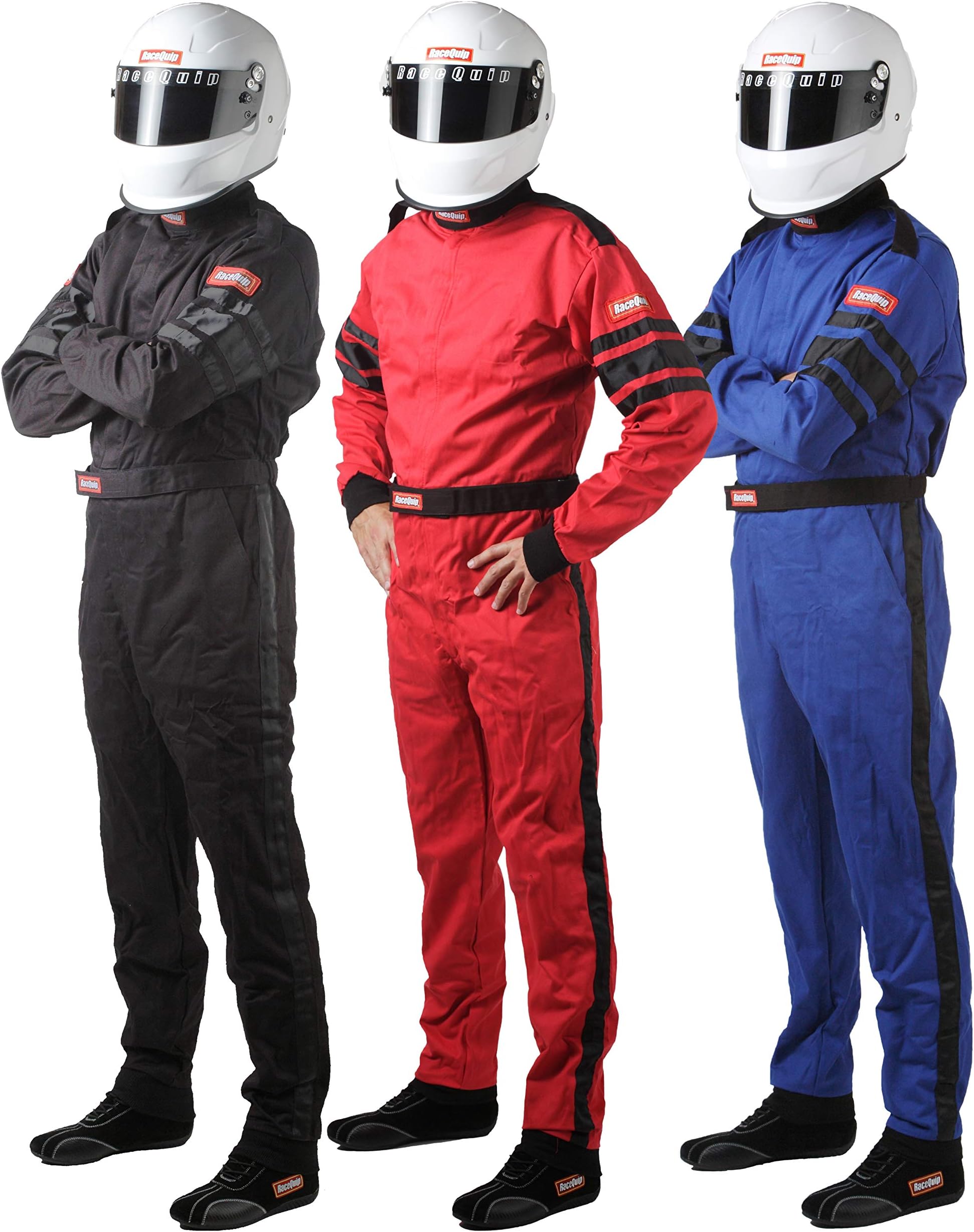 Amazon.com: RaceQuip Racing Driver Fire Suit One Piece Single Layer SFI ...