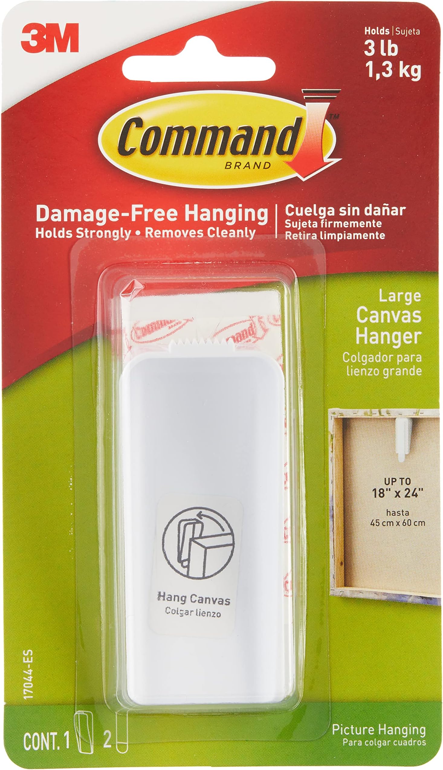 Amazon.com: Command 17045 Jumbo Canvas Hanger, Up to 2.2 kg Load ...