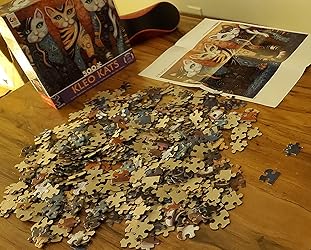 Amazon.com: Ceaco - Kleo Kats - Kleo Trio - 500 Piece Jigsaw Puzzle ...