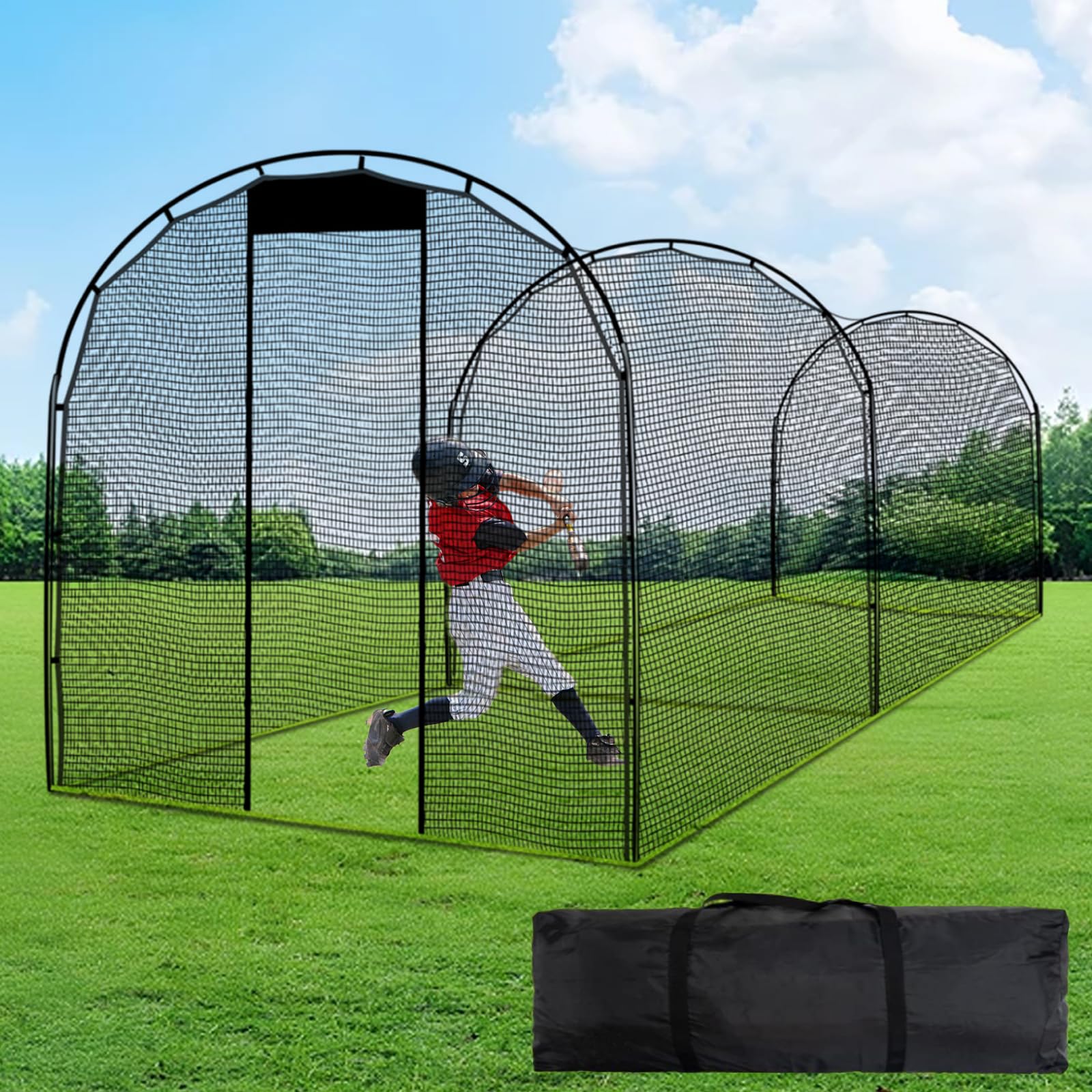 Amazon.com : Batting Cage, Baseball Batting Cage Net, Portable Softball ...